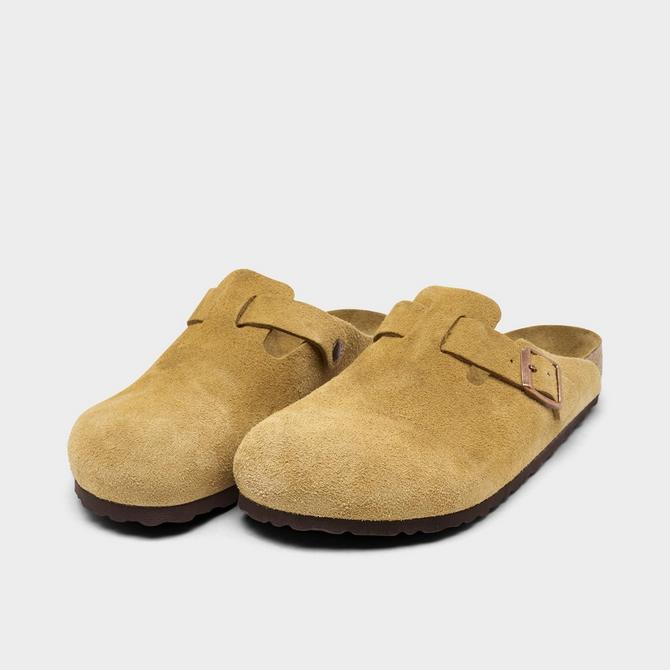 Men's Birkenstock Boston Suede Leather Birko-Flor Clogs| Finish Line