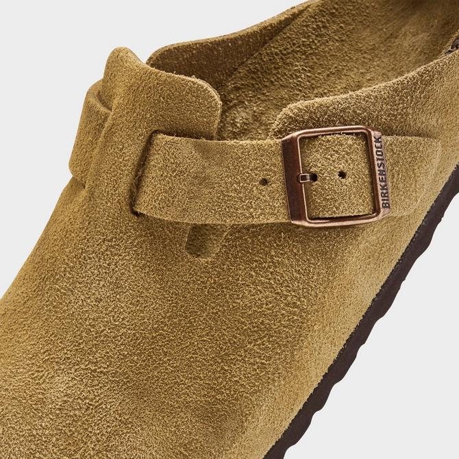 Men's Birkenstock Boston Suede Leather Birko-Flor Clogs| Finish Line