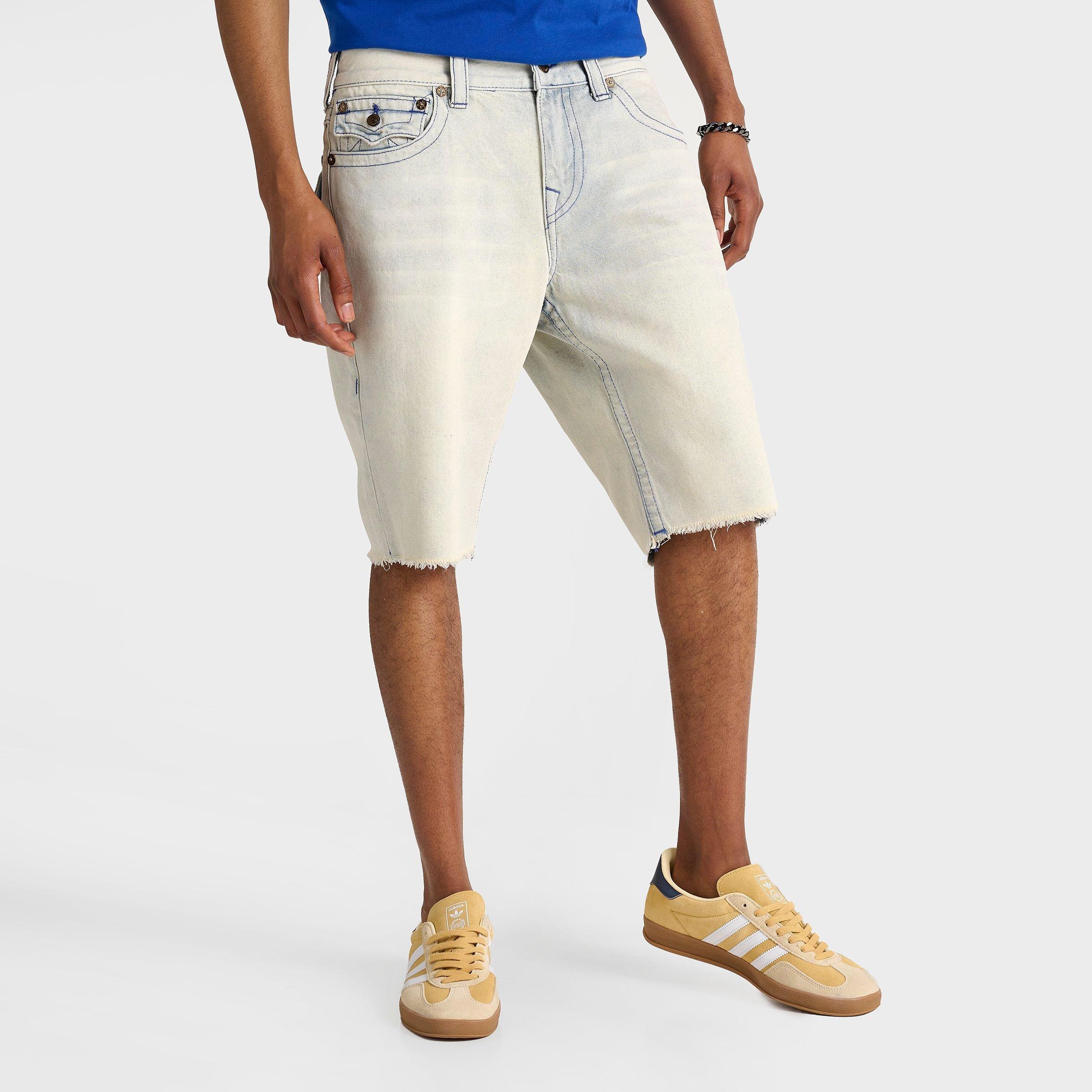 Men's True Religion Ricky Frayed Flap Denim Shorts | Finish Line