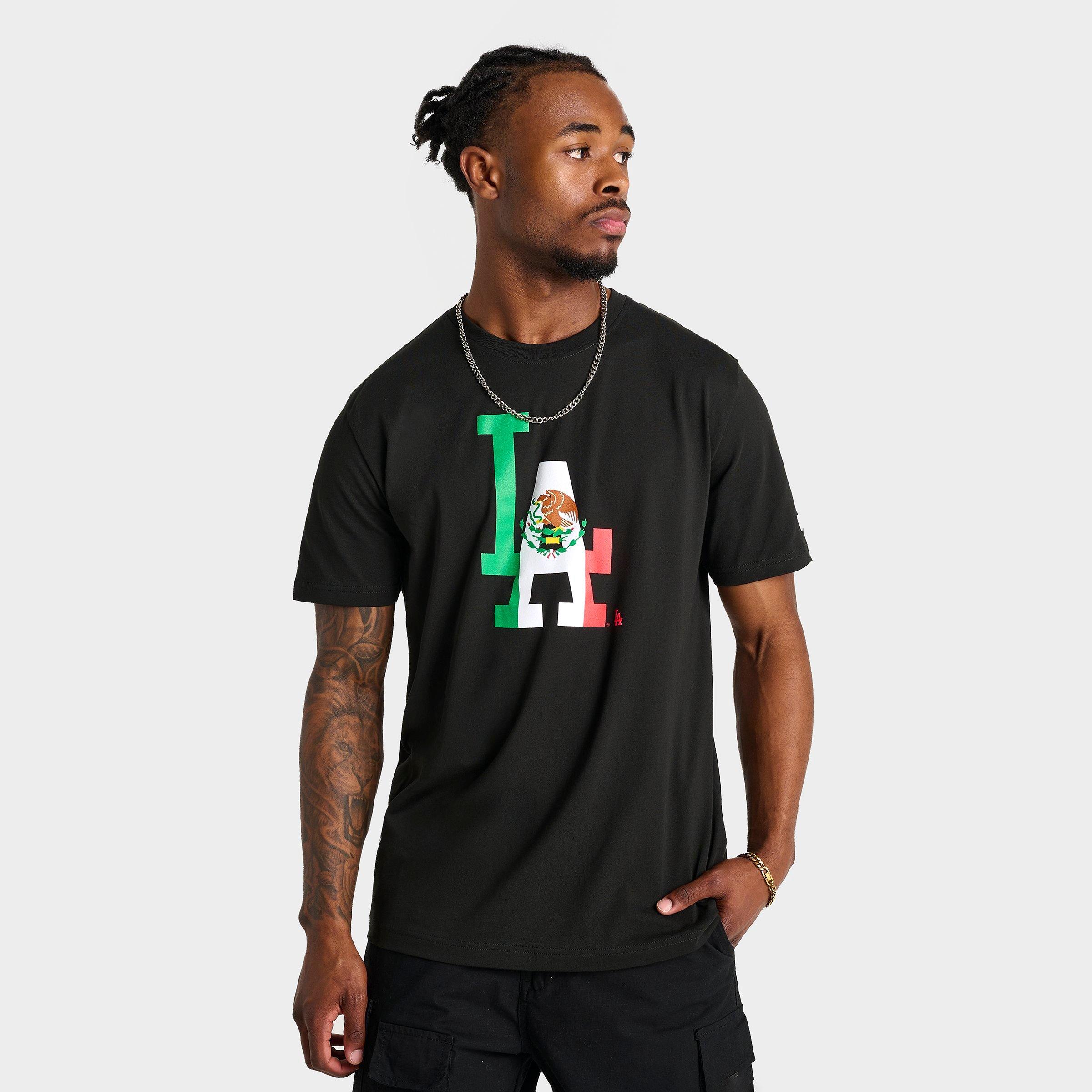 Men's New Era Los Angeles Dodgers MLB Mexico Flag Logo T-Shirt | Finish ...