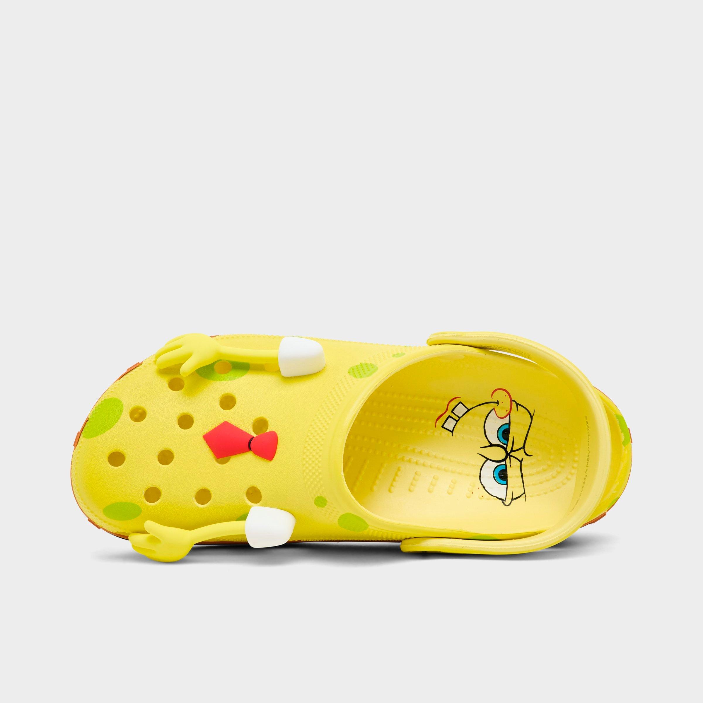 Men's Crocs x SpongeBob SquarePants Classic Clog Shoes | Finish Line