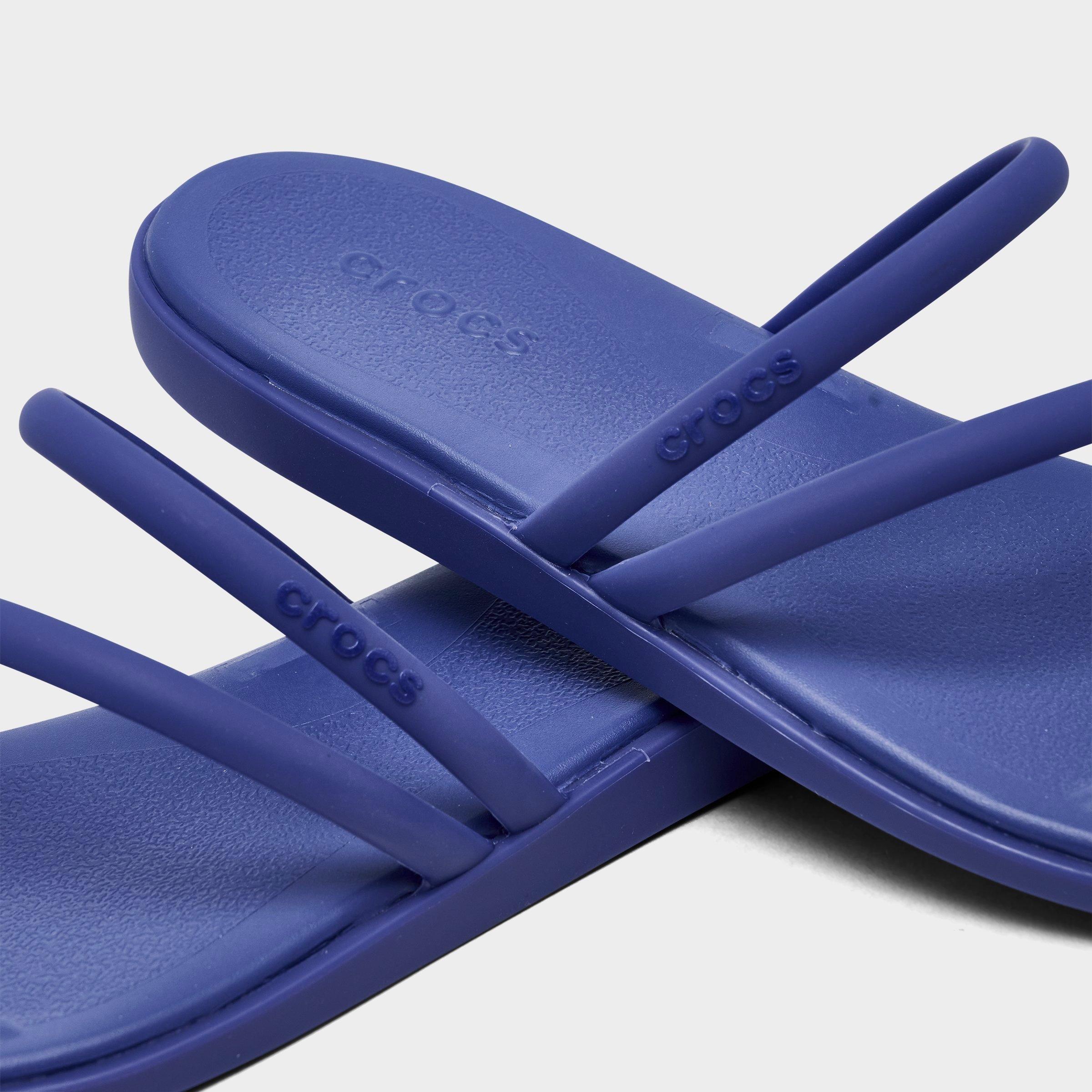 Women's Crocs Miami Metallic Toe Loop Sandals | Finish Line