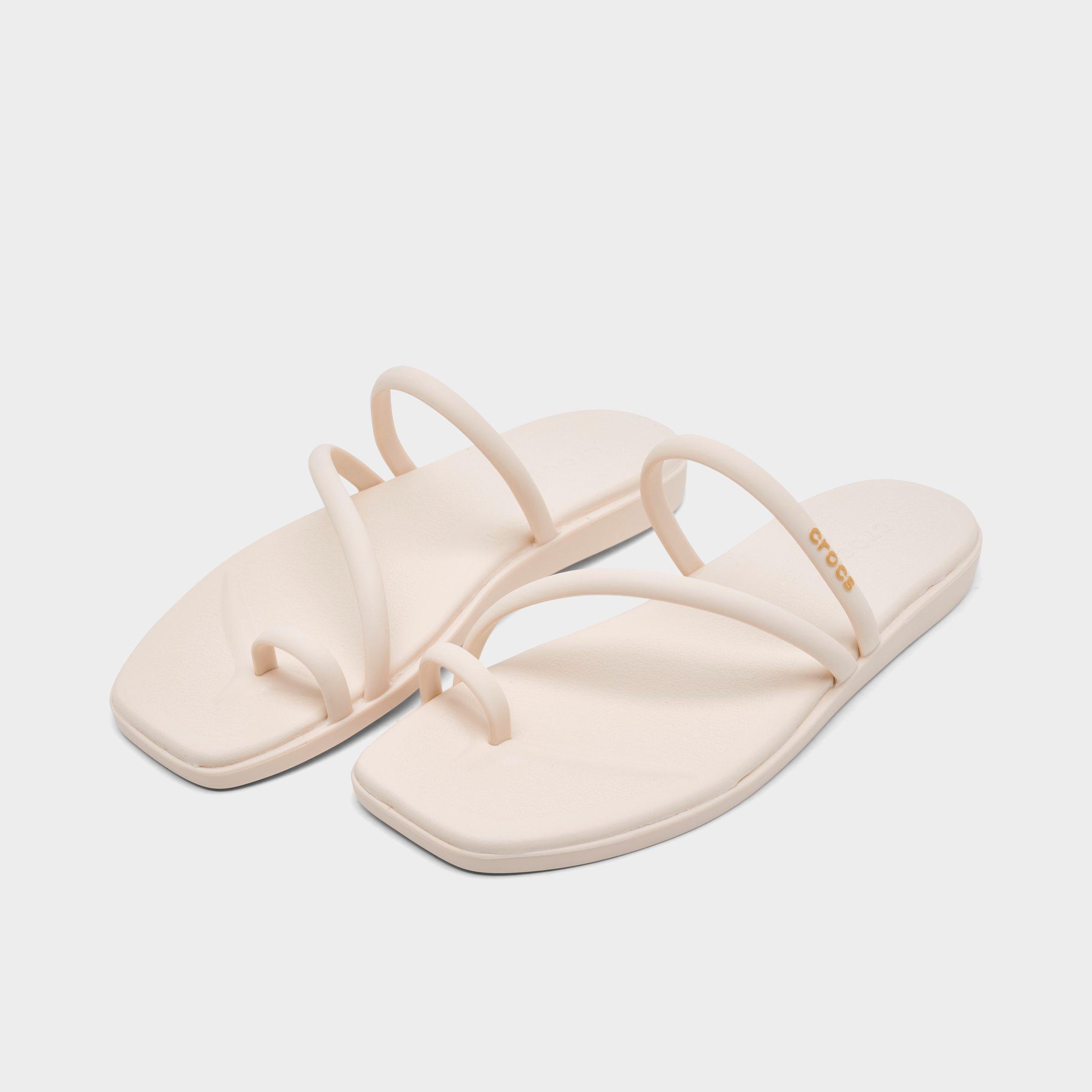 Women's Crocs Miami Metallic Toe Loop Sandals | Finish Line