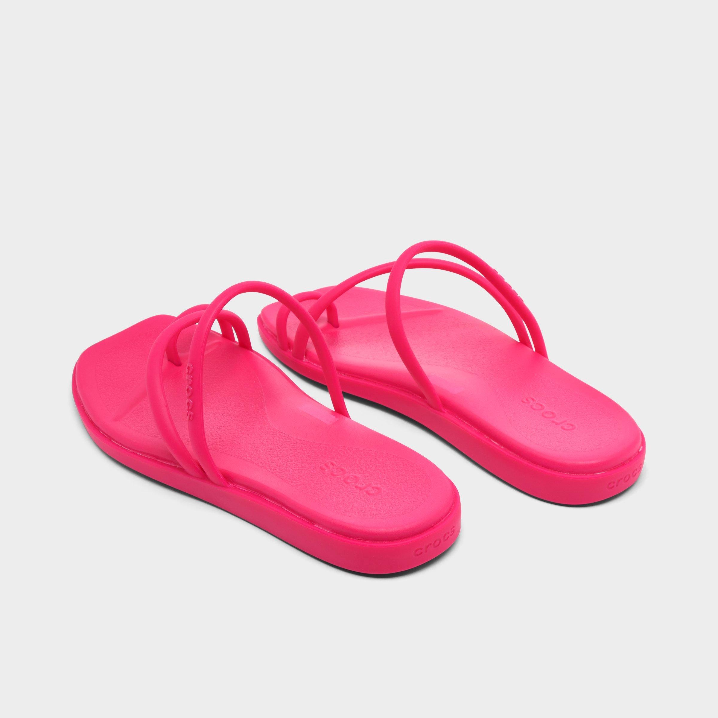 Women's Crocs Miami Metallic Toe Loop Sandals | Finish Line