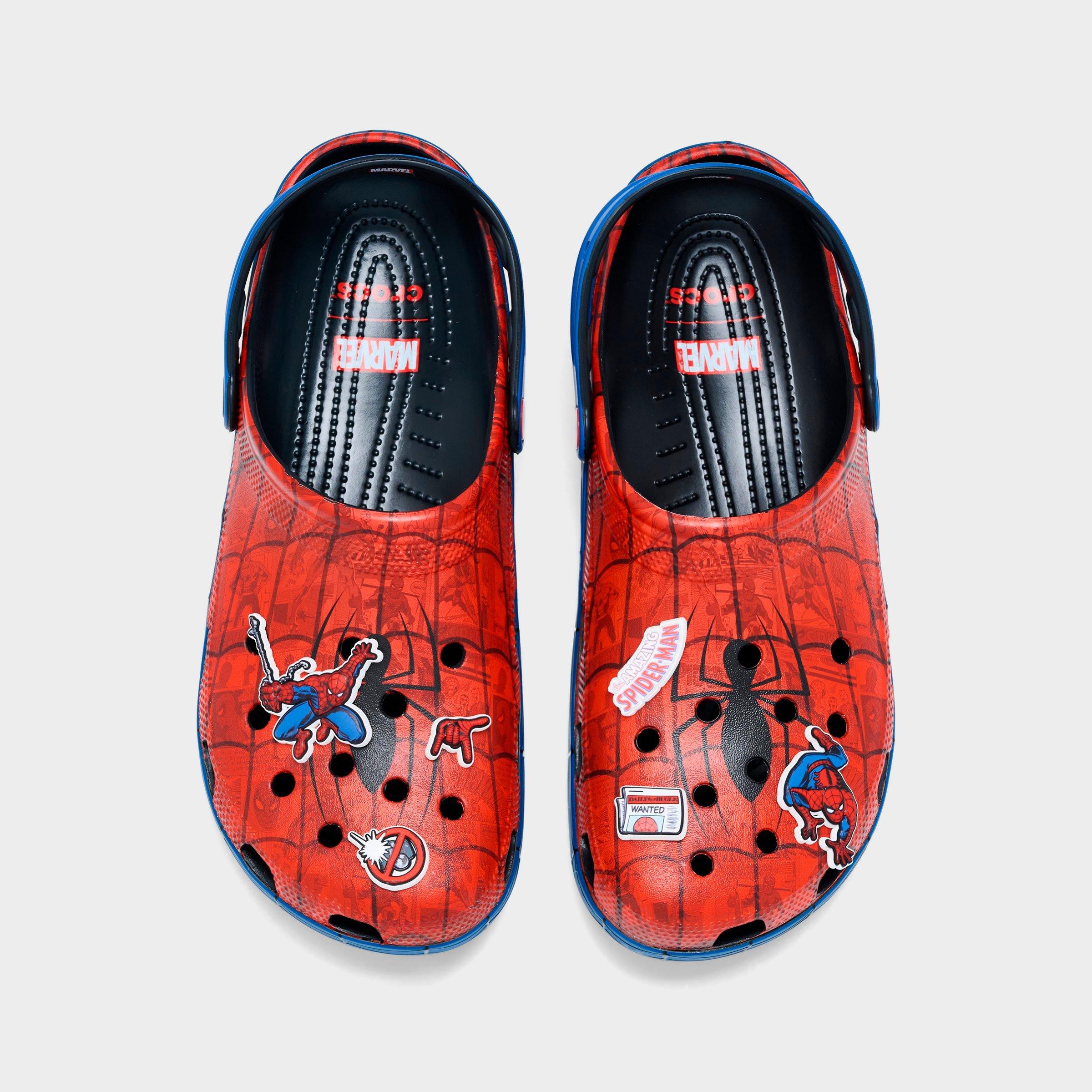 Men's Crocs Spider-Man Classic Clog Shoes | Finish Line