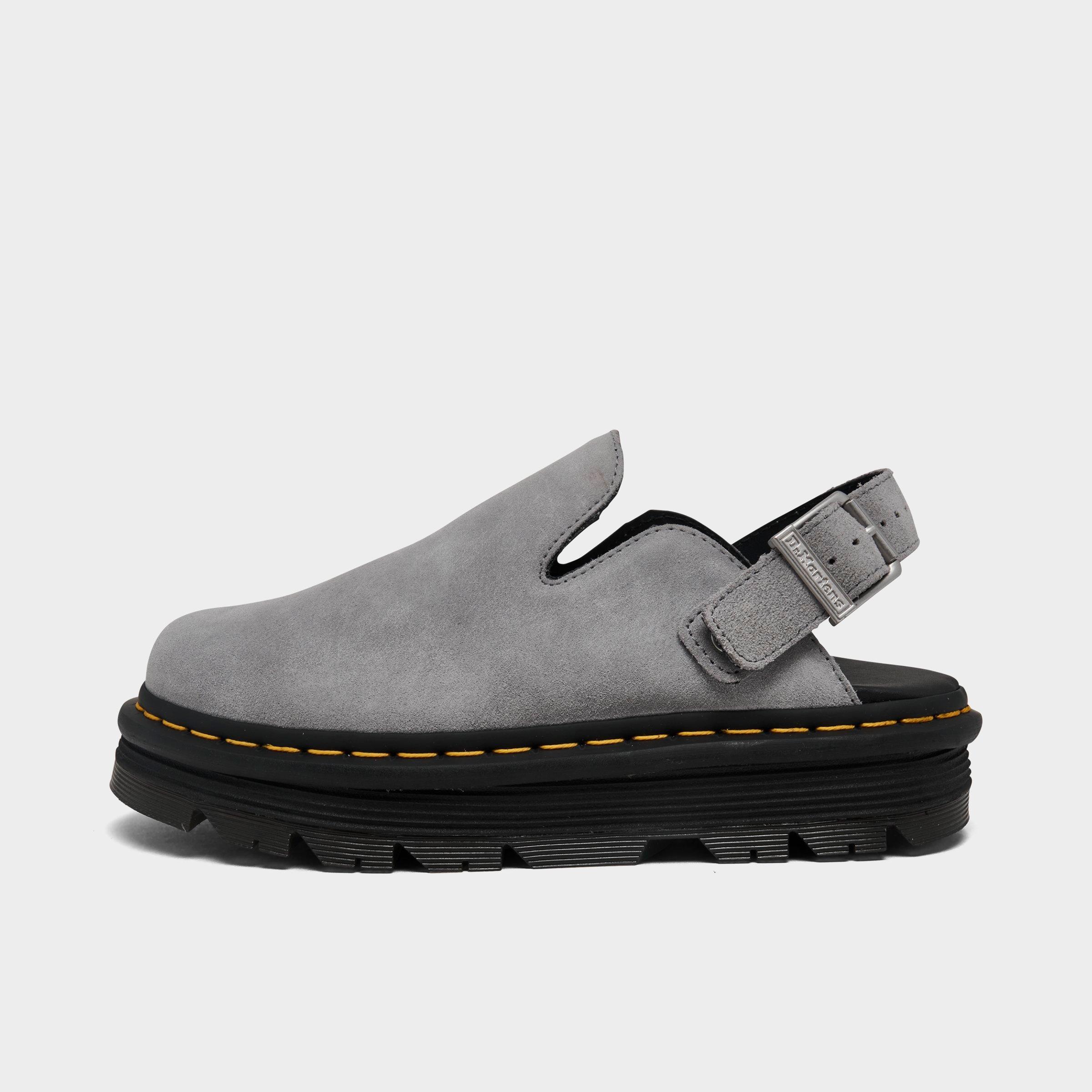 Women's Dr. Martens Zebzag Suede Slingback Mule Sandals | Finish Line