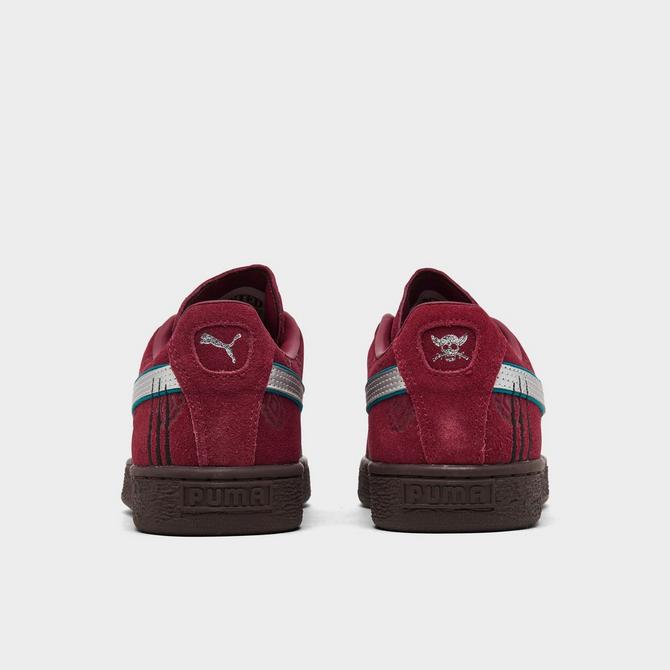 Big Kids' Puma x One Piece Suede Red Hair Pirates Casual Shoes| Finish Line