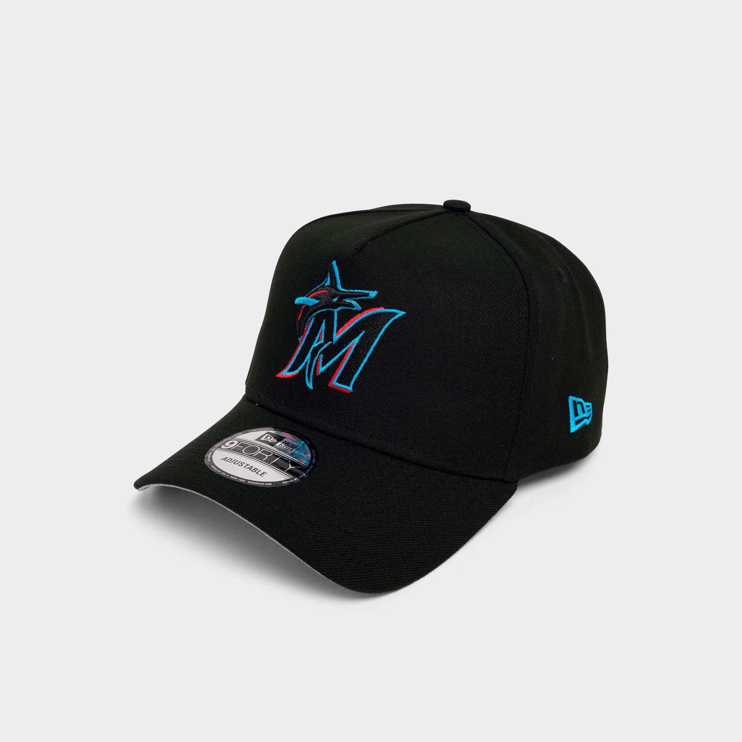 New Era Miami Marlins MLB 9FORTY A-Frame Snapback Hat | Finish Line