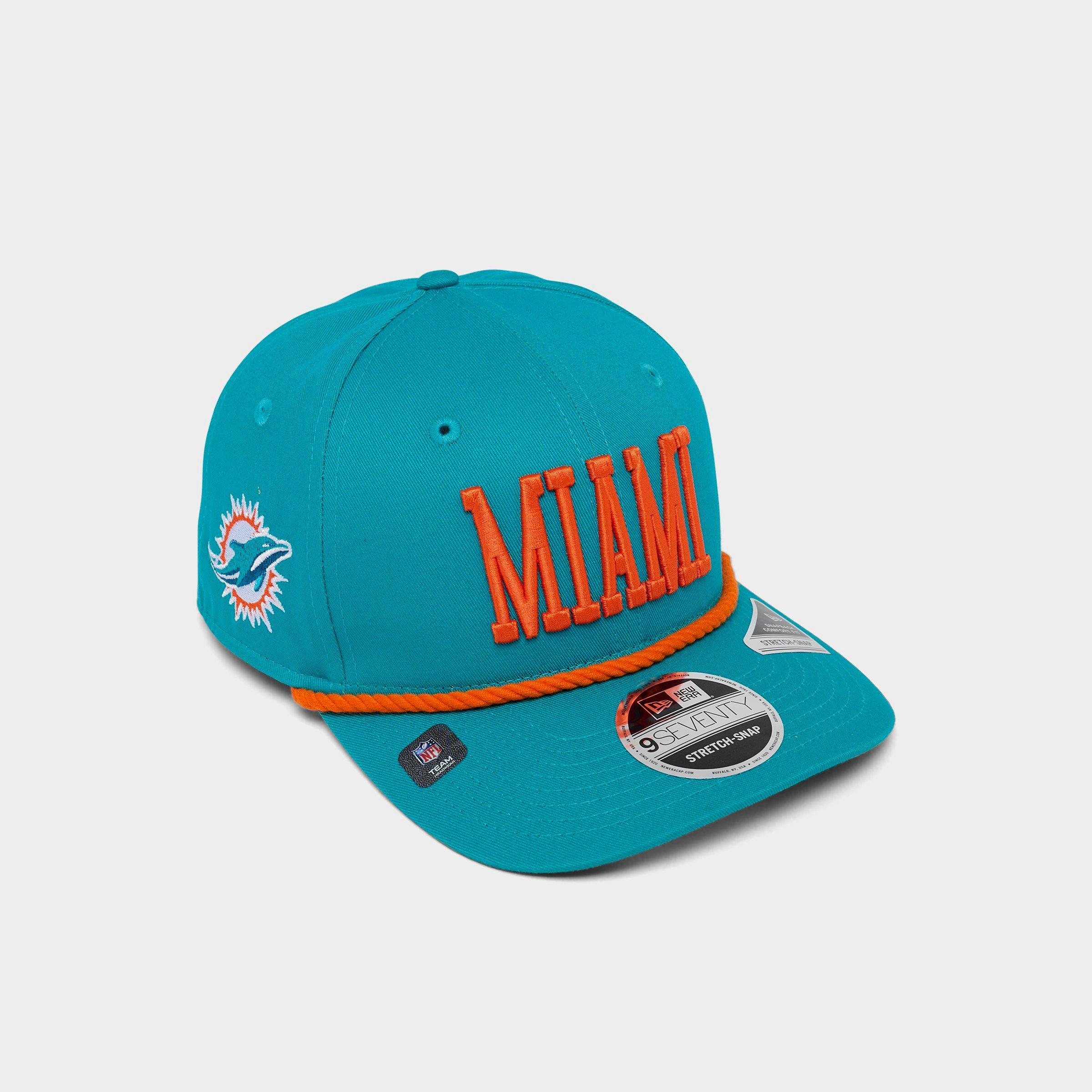 New Era Miami Dolphins NFL 9SEVENTY Rope Stretch-Snap Snapback Hat ...