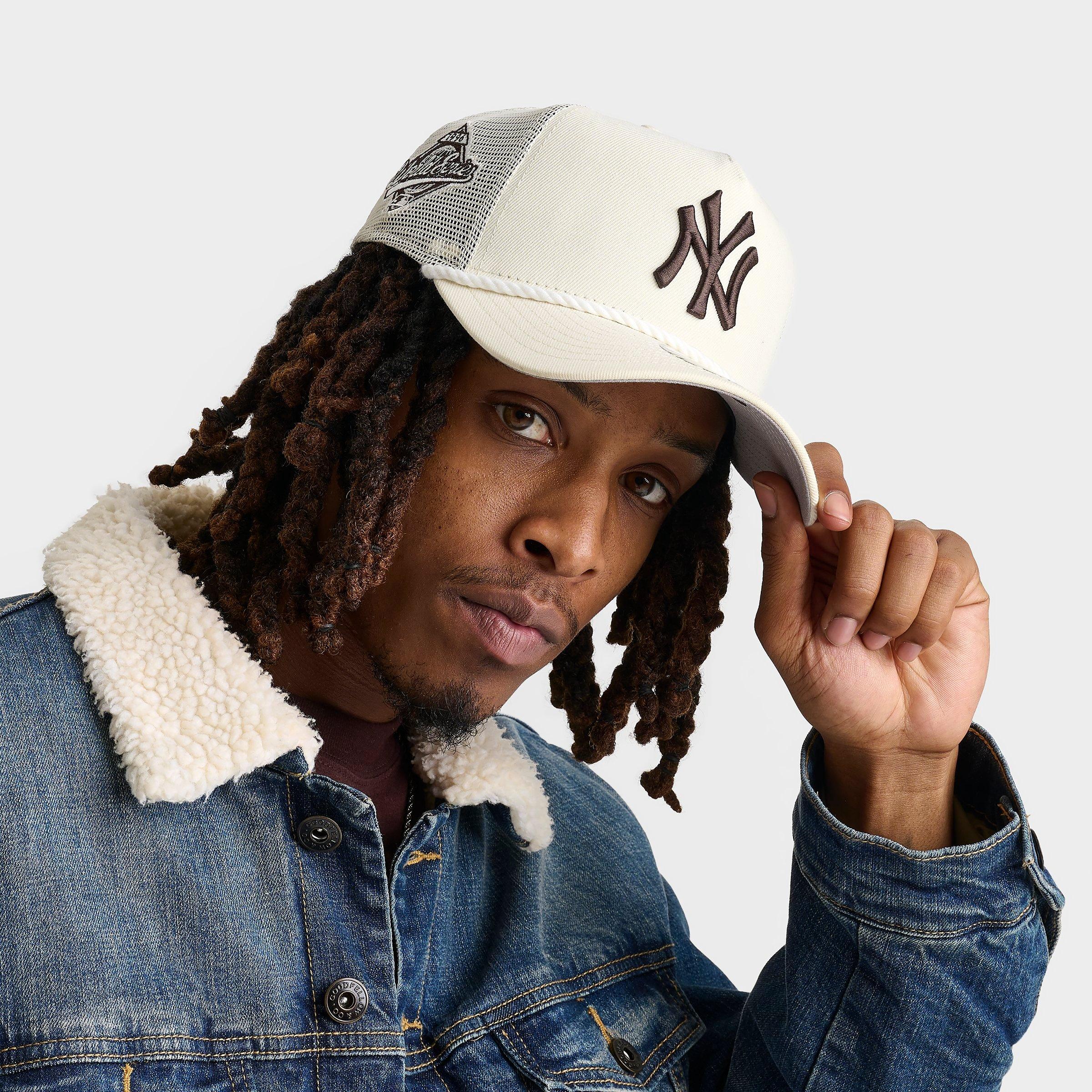 New Era New York Yankees MLB 9FORTY A-Frame Rope Trucker Hat | Finish Line