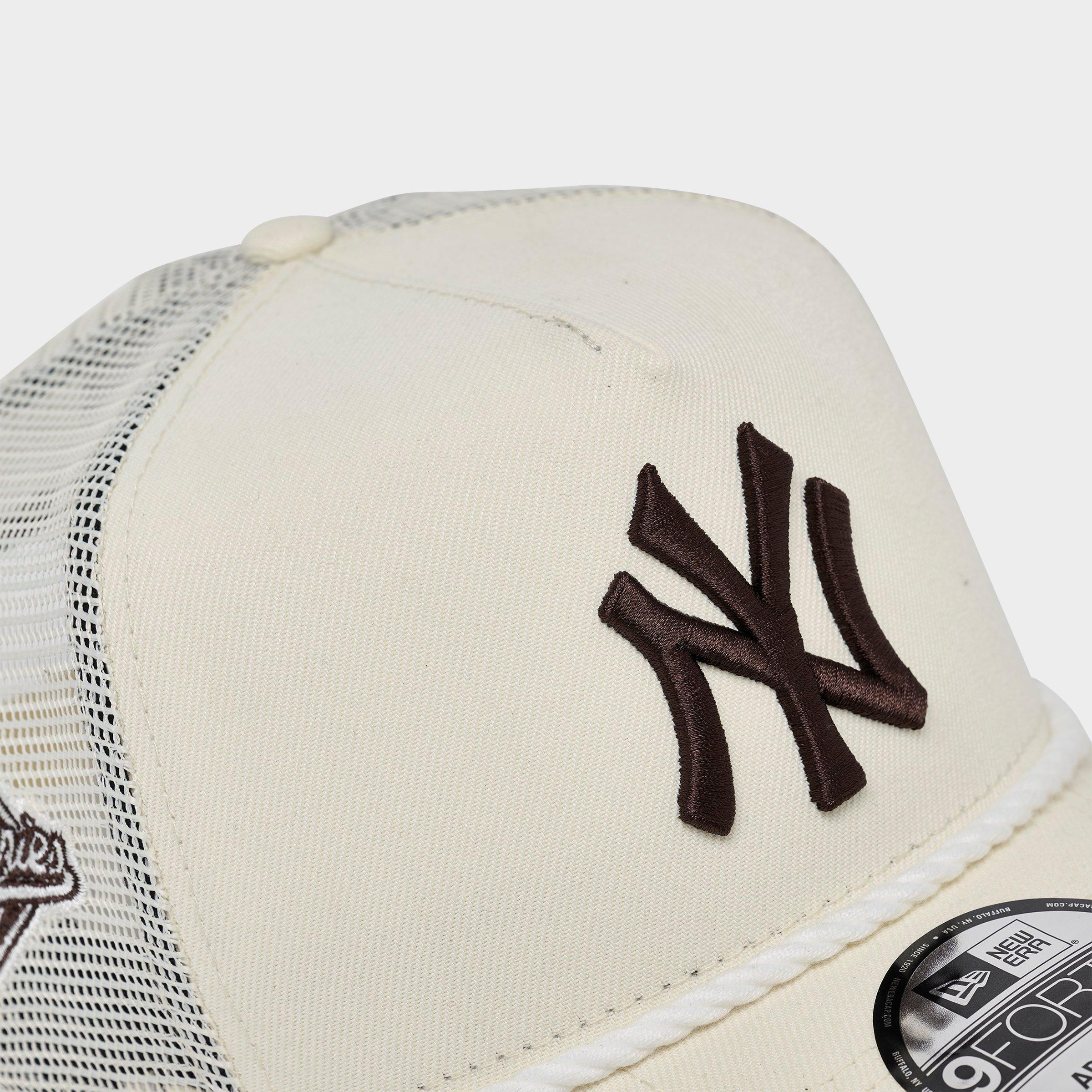New Era New York Yankees MLB 9FORTY A-Frame Rope Trucker Hat | Finish Line