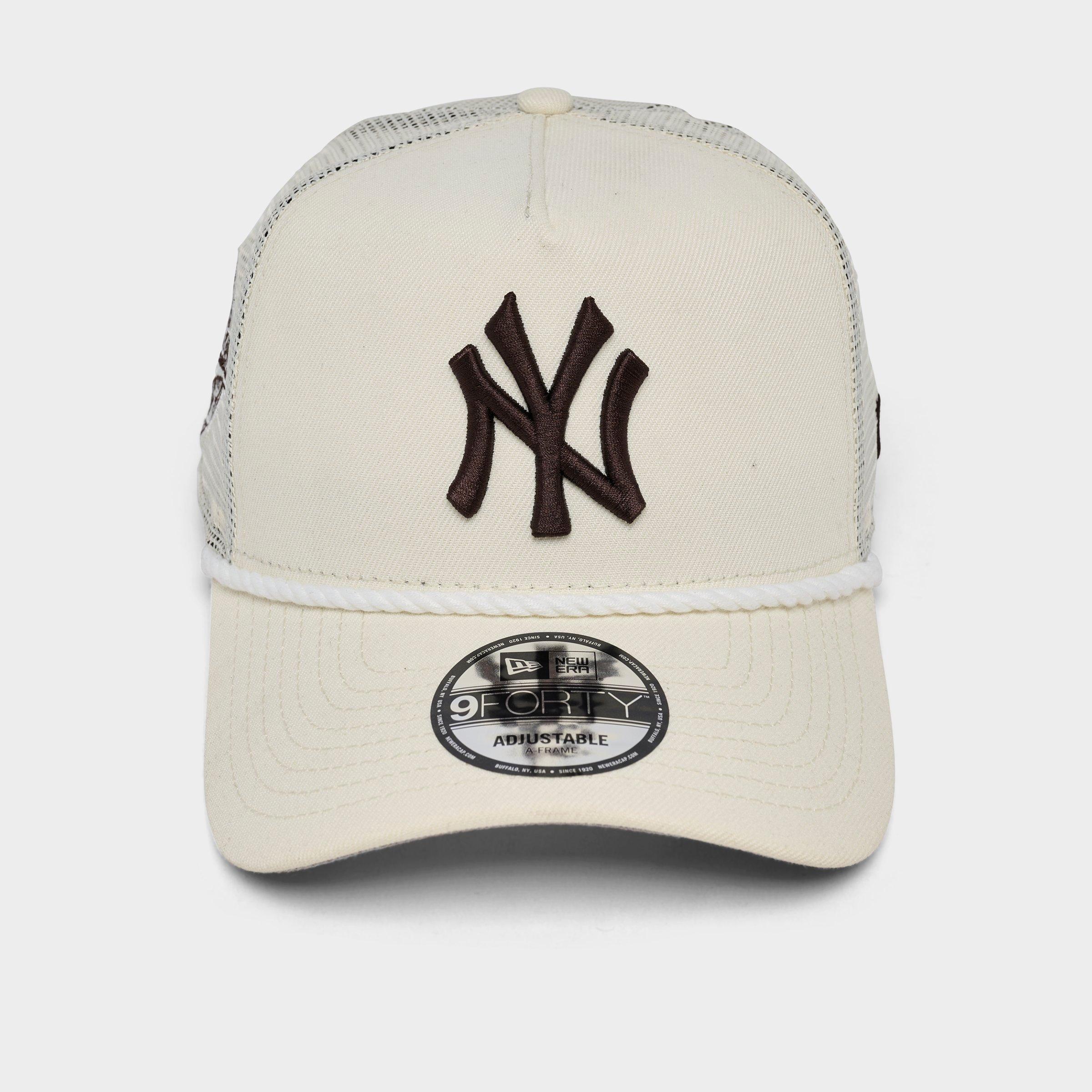 New Era New York Yankees MLB 9FORTY A-Frame Rope Trucker Hat | Finish Line