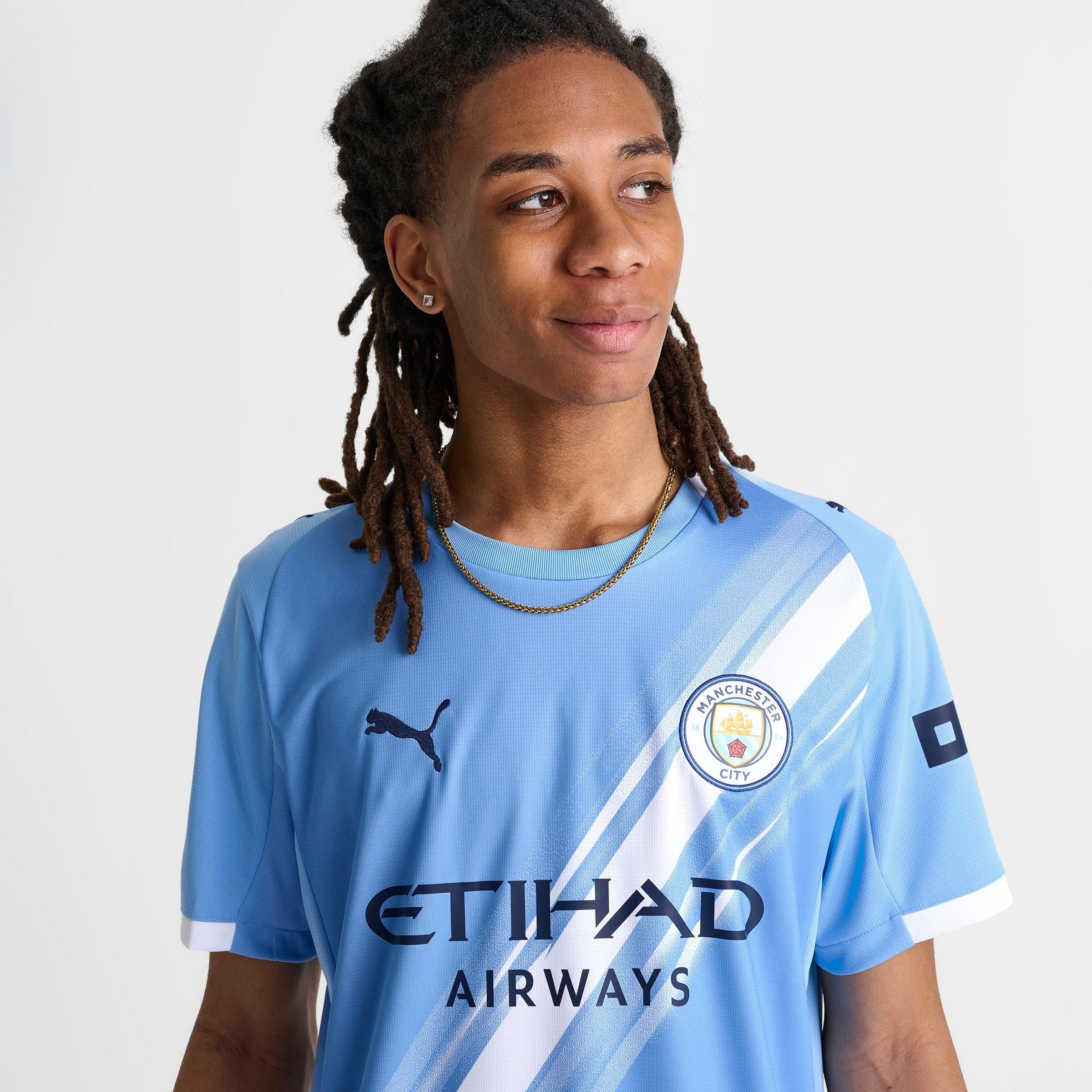 Men's Puma Manchester City 24-25 Home Replica Soccer Jersey | Finish Line