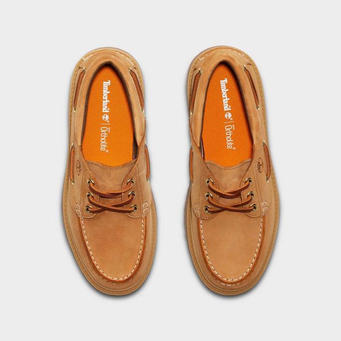 Women’s TImberland Stone Street 3-Eye Platform Boat Shoes| Finish Line