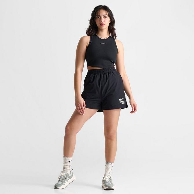 Women's Nike Sportswear Essential Ribbed Cropped Tank| Finish Line