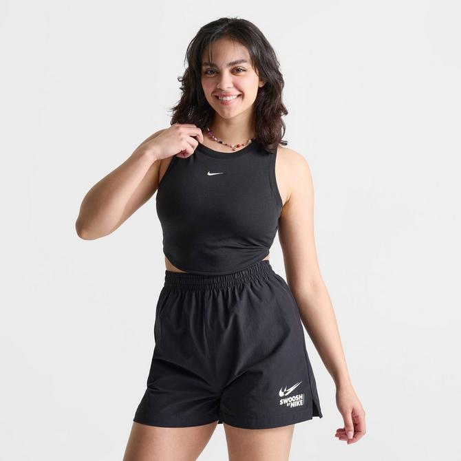 Women's Nike Sportswear Essential Ribbed Cropped Tank| Finish Line
