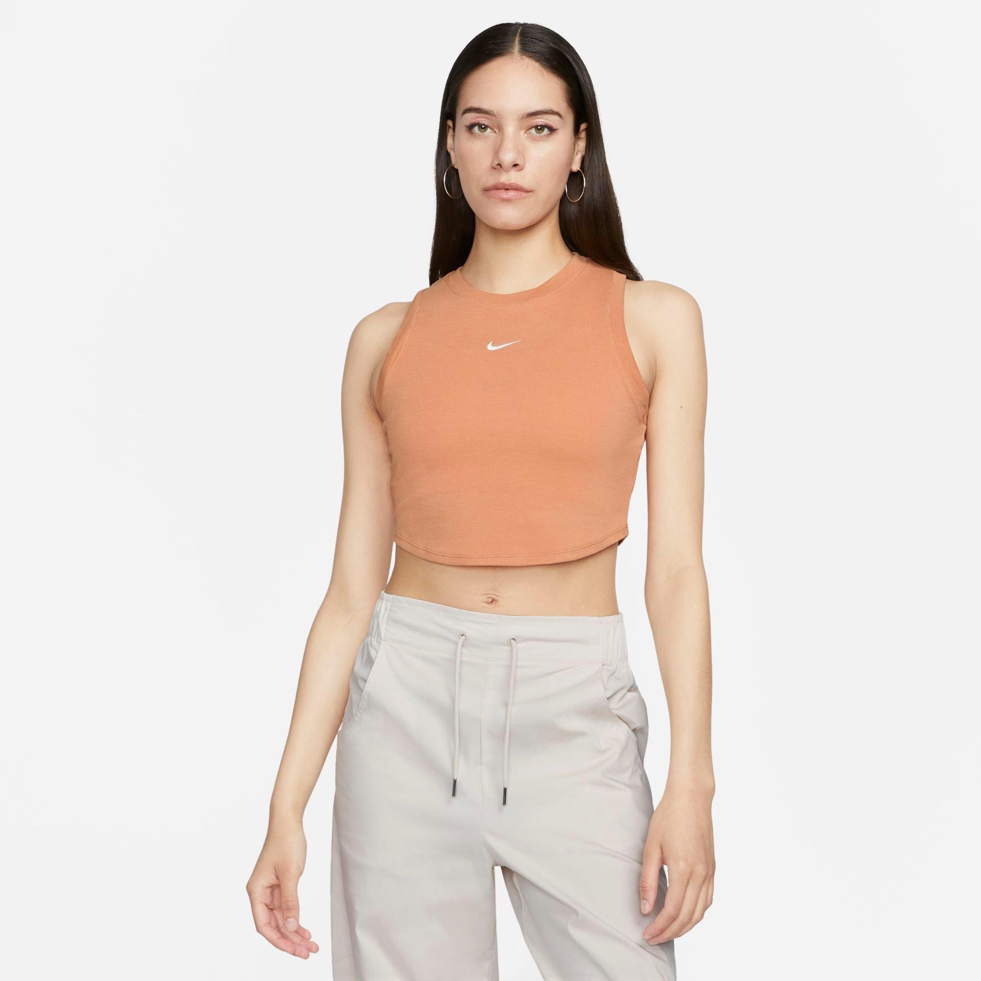 Women's Nike Sportswear Essential Ribbed Cropped Tank | Finish Line