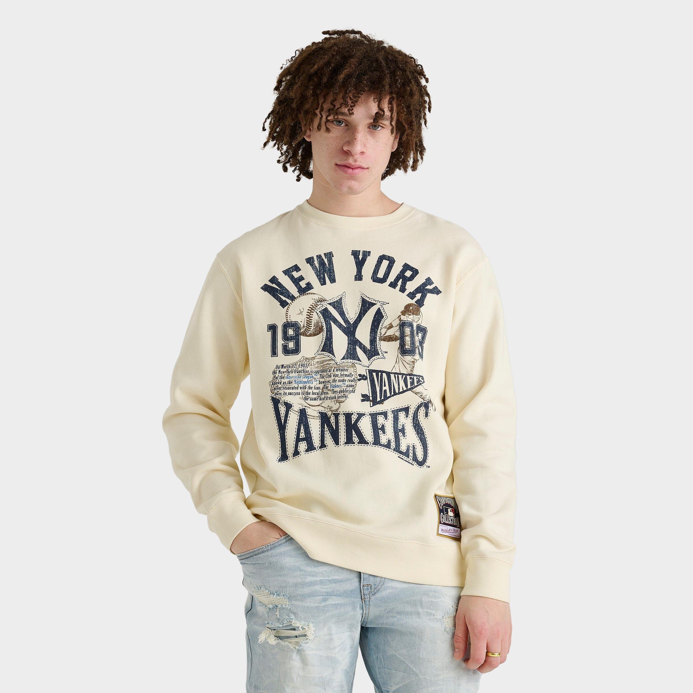 Men's Mitchell & Ness New York Yankees MLB Heritage Slugger Crewneck ...