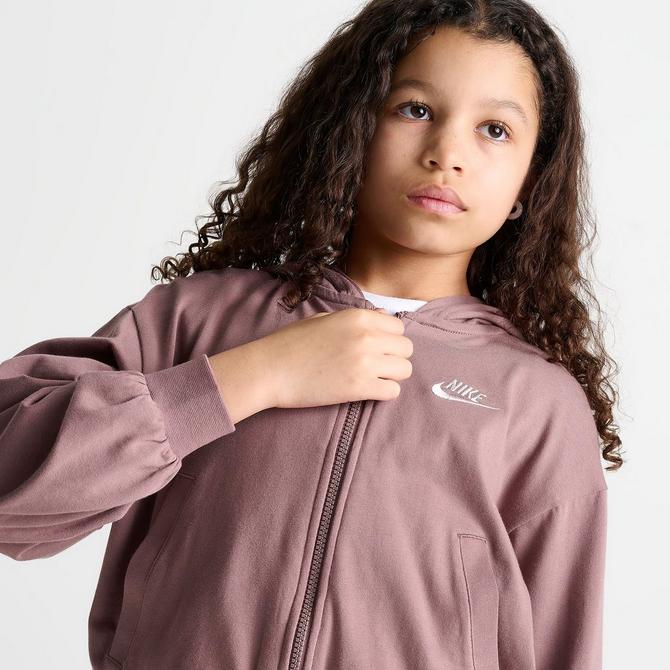 Girls' Nike Sportswear Full-Zip Hoodie| Finish Line