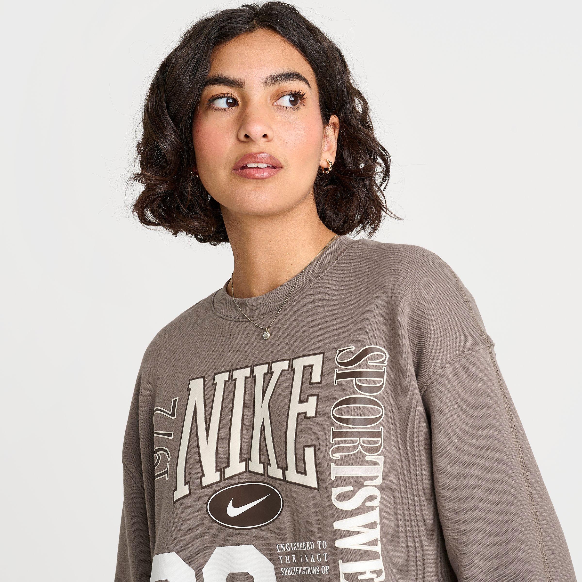 Women's Nike Sportswear Oversized French Terry Crewneck Sweatshirt | Finish Line