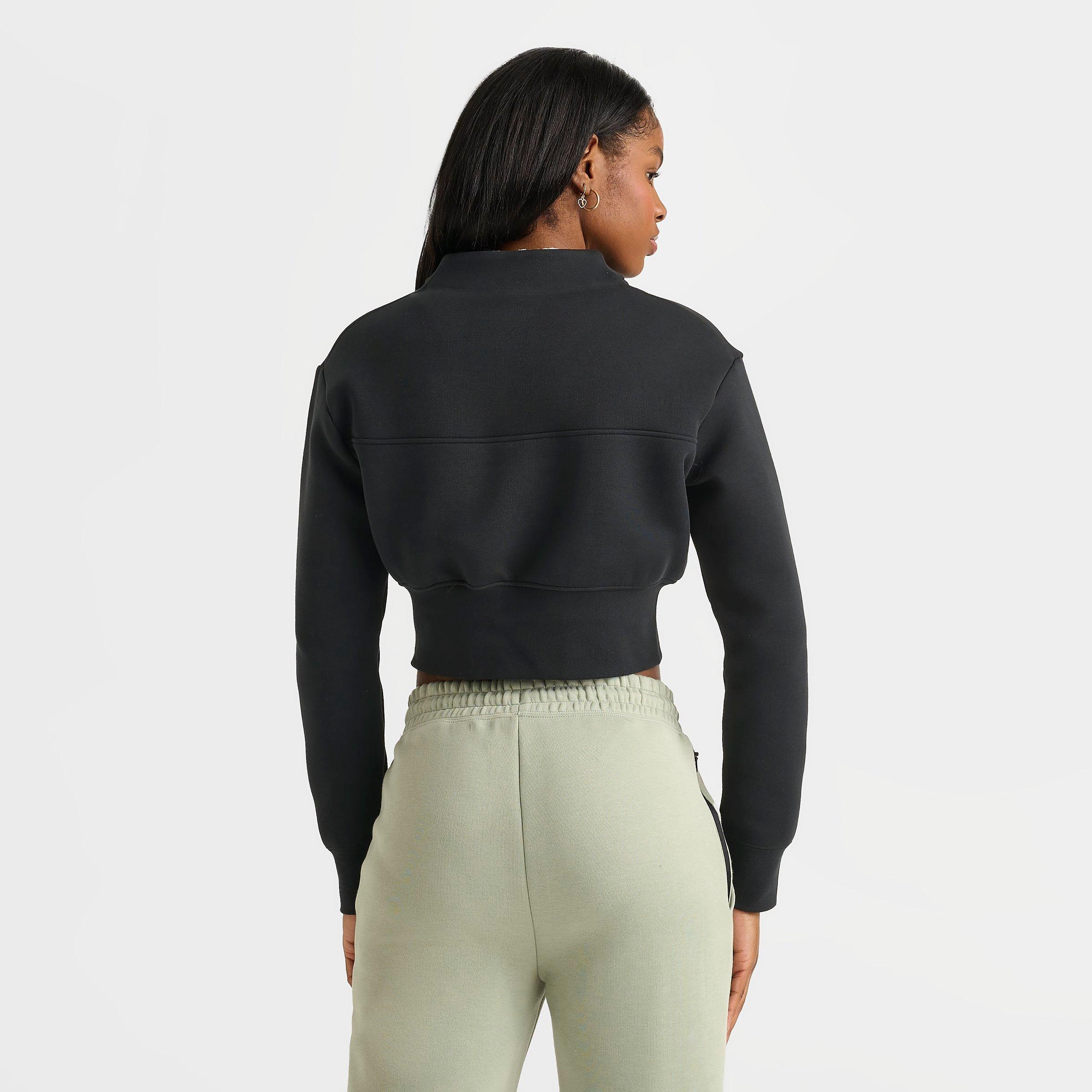 Women's Nike Sportswear Tech Fleece Crop Half-Zip Track Jacket | Finish ...