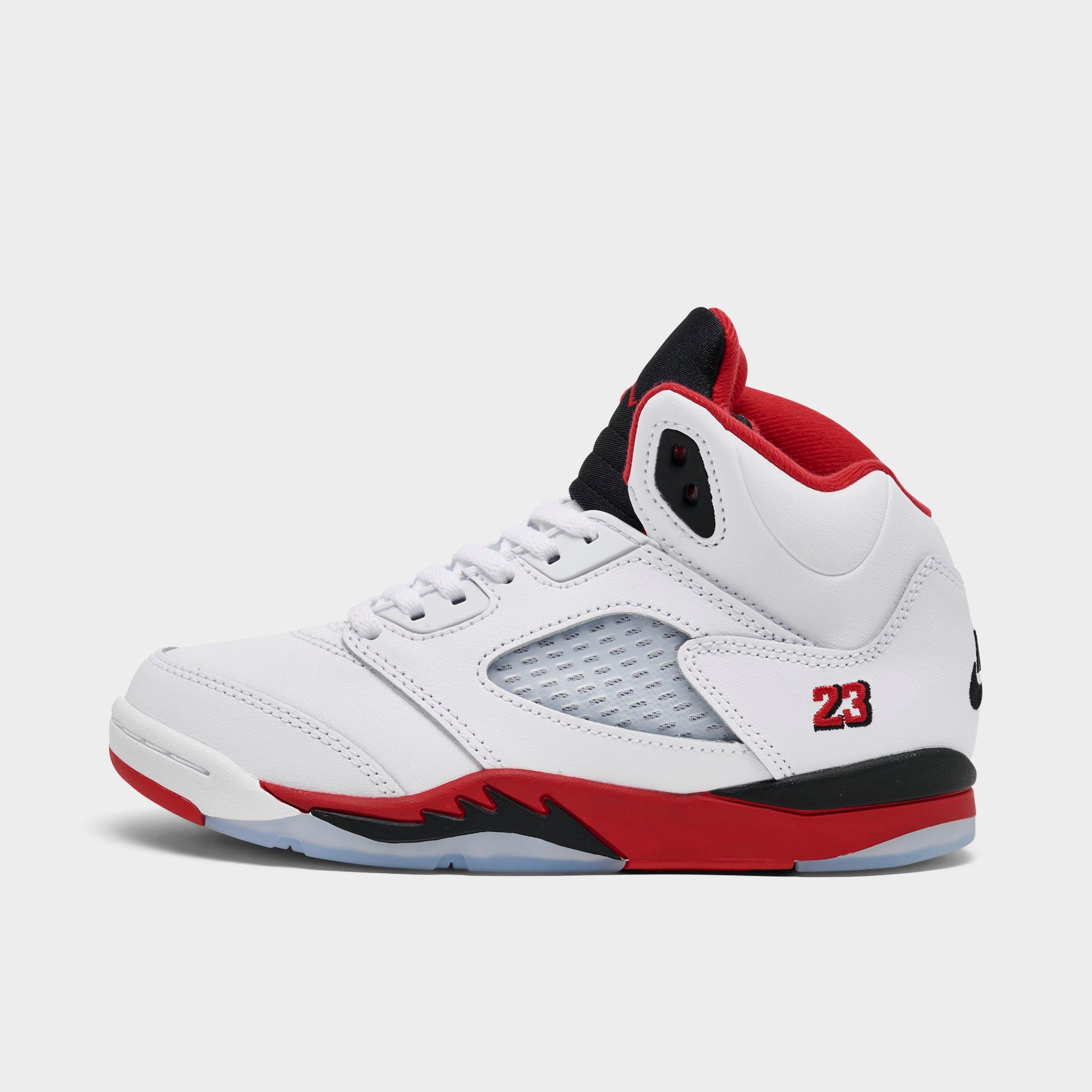 Little Kids' Air Jordan Retro 5 Basketball Shoes | Finish Line