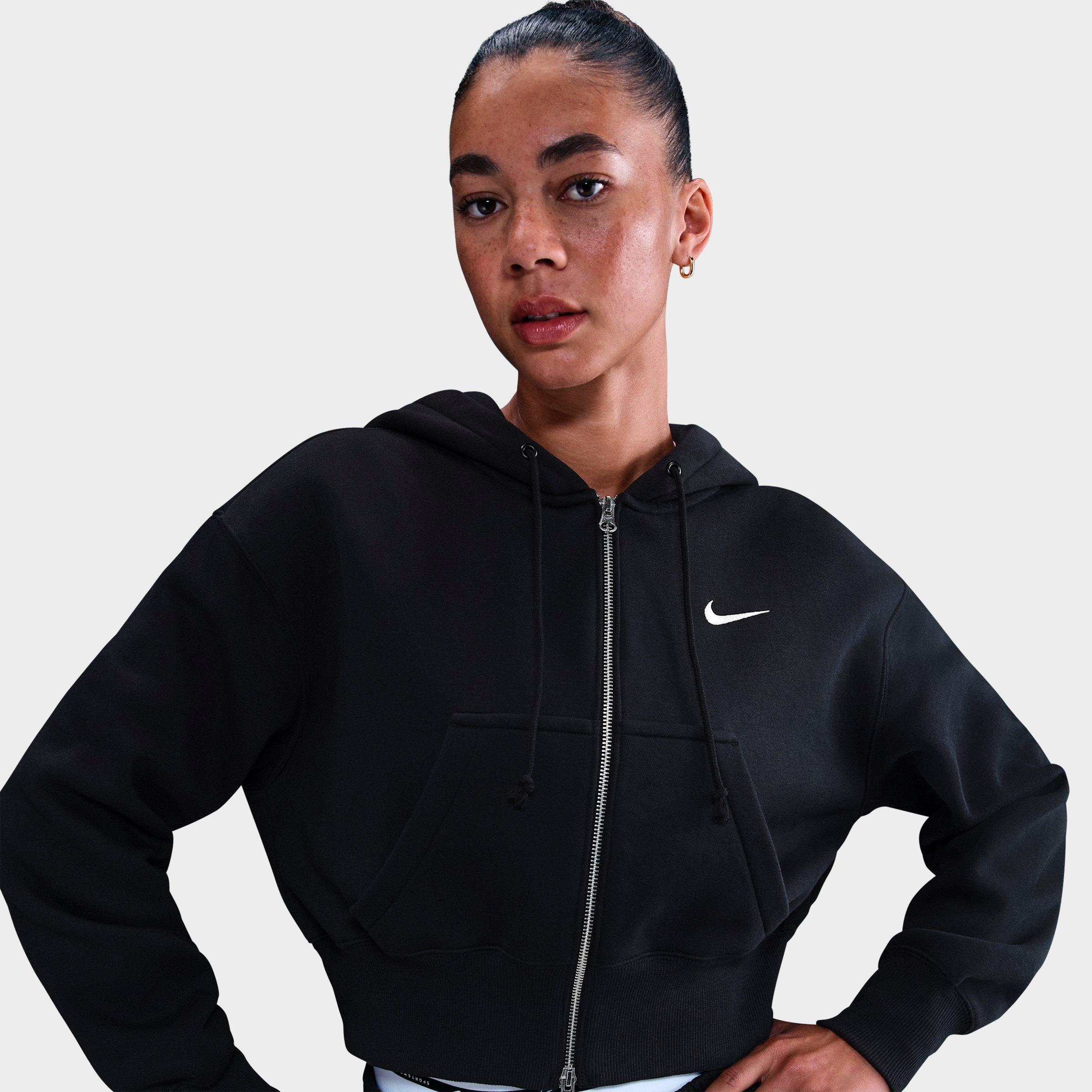 Women's Nike Sportswear Phoenix Fleece Crop Full-Zip Hoodie | Finish Line