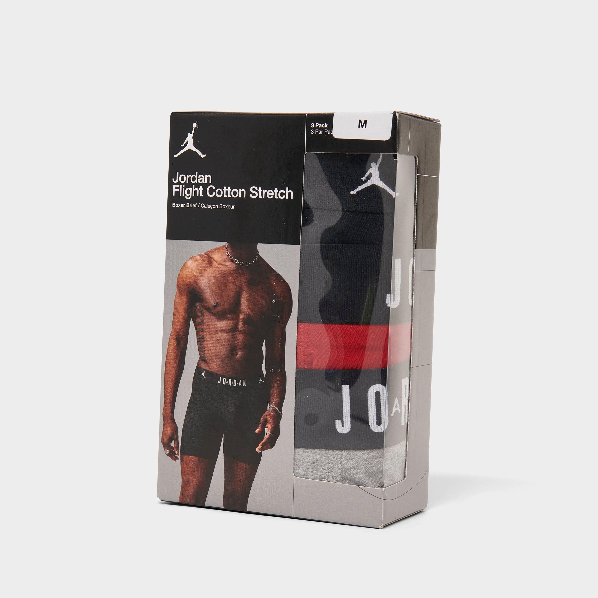 Men's Jordan Flight Cotton Boxer Briefs (3-Pack) | Finish Line