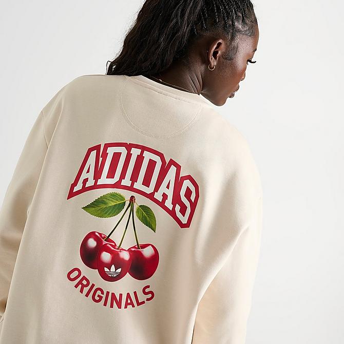 Women's adidas Originals Cherry Oversized Crewneck Women's adidas Originals Cherry Oversized Crewneck