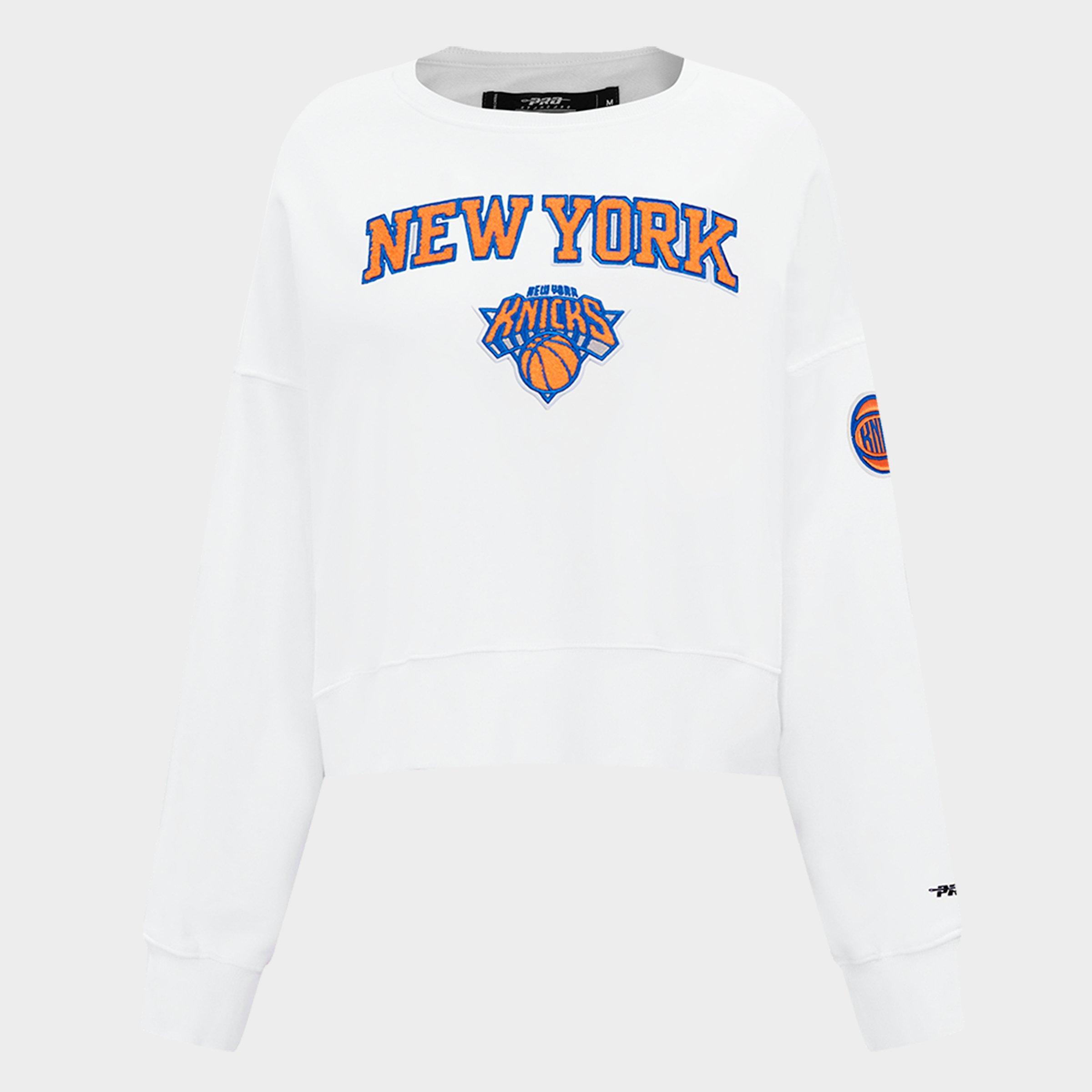 Women's Pro Standard New York Knicks NBA Classic Fleece Crewneck ...