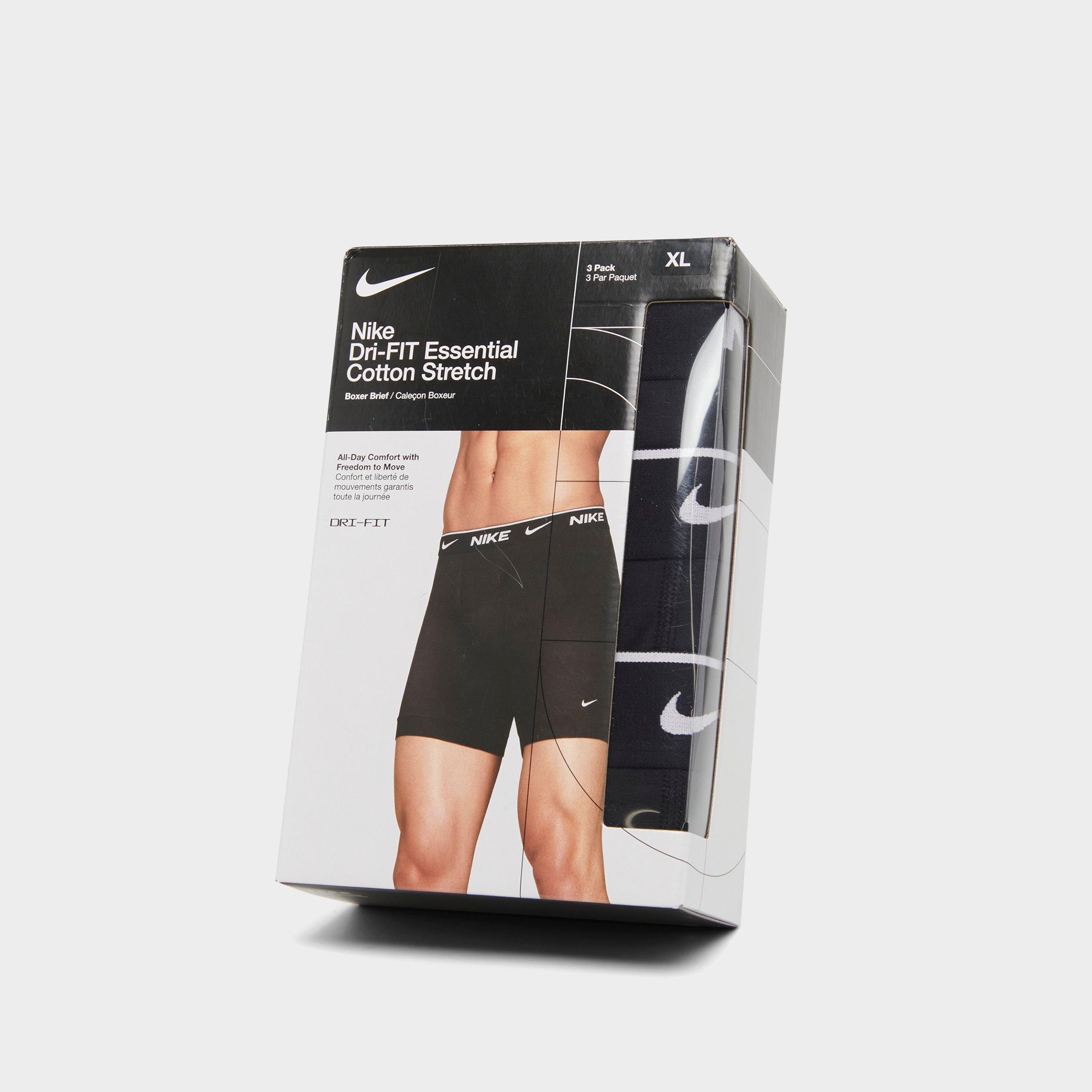Men's Nike Stretch Cotton Boxer Briefs (3-Pack) | Finish Line