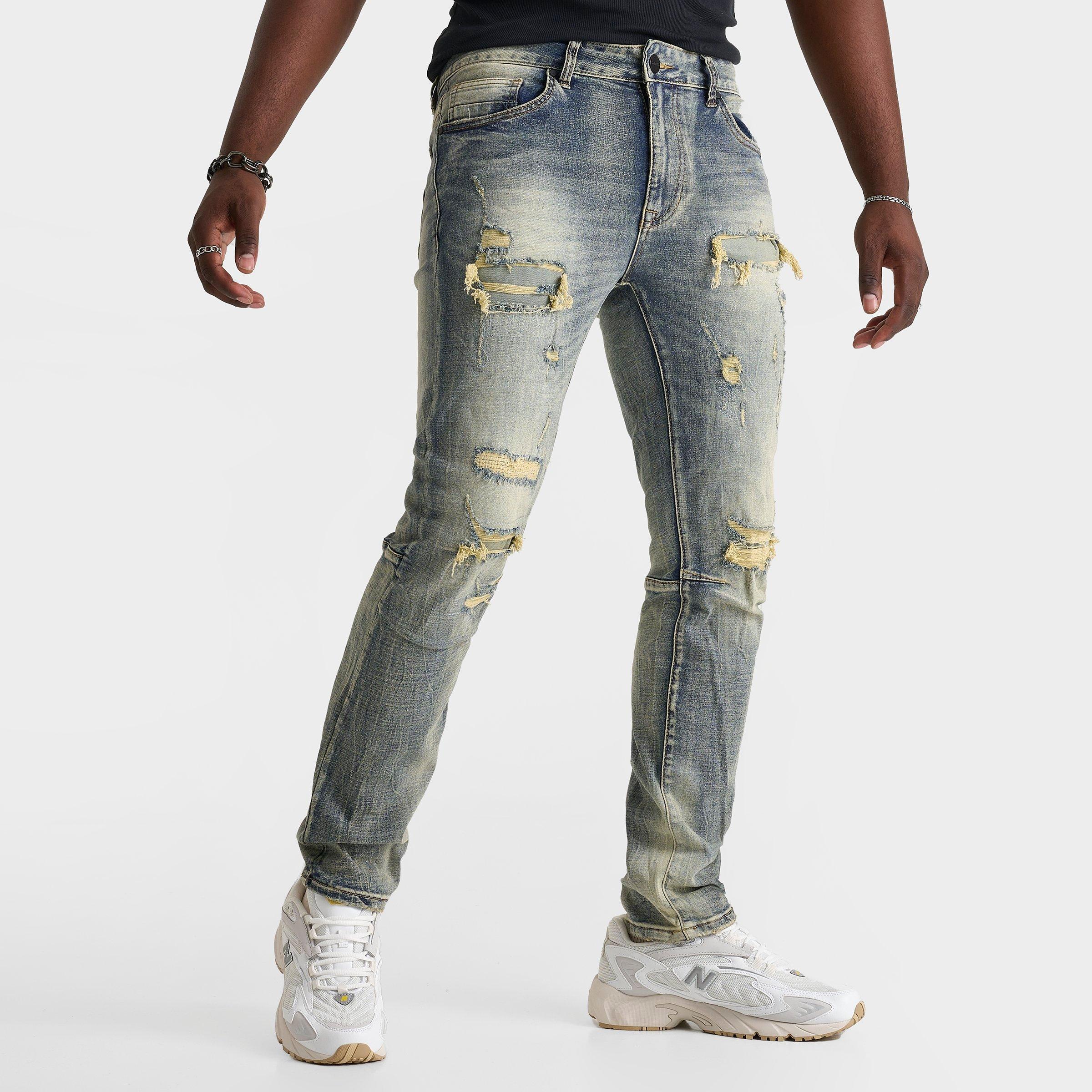 Men's Smoke Rise Rip & Repair Slim Denim Jeans | Finish Line