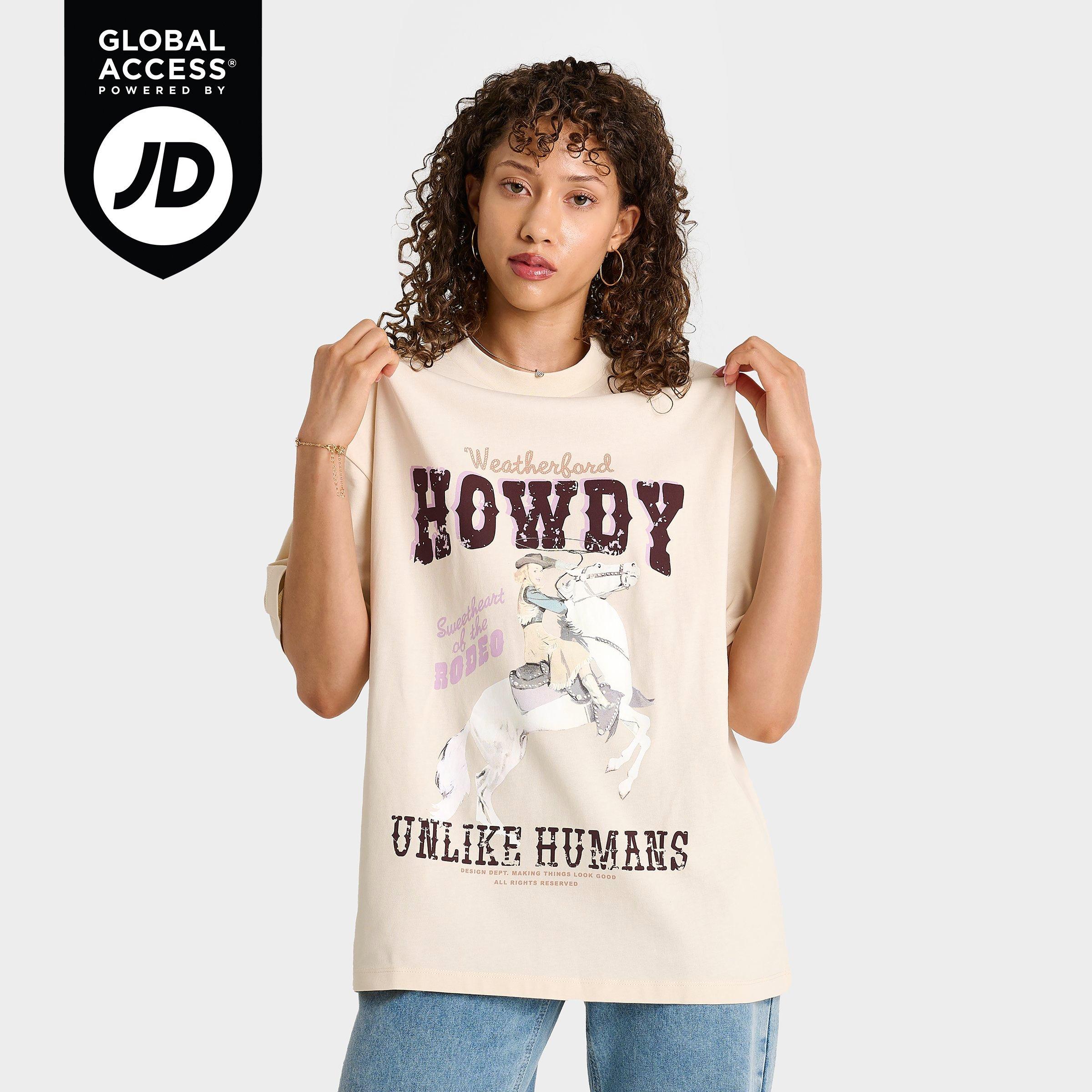 Women's Unlike Humans Howdy T-Shirt | Finish Line