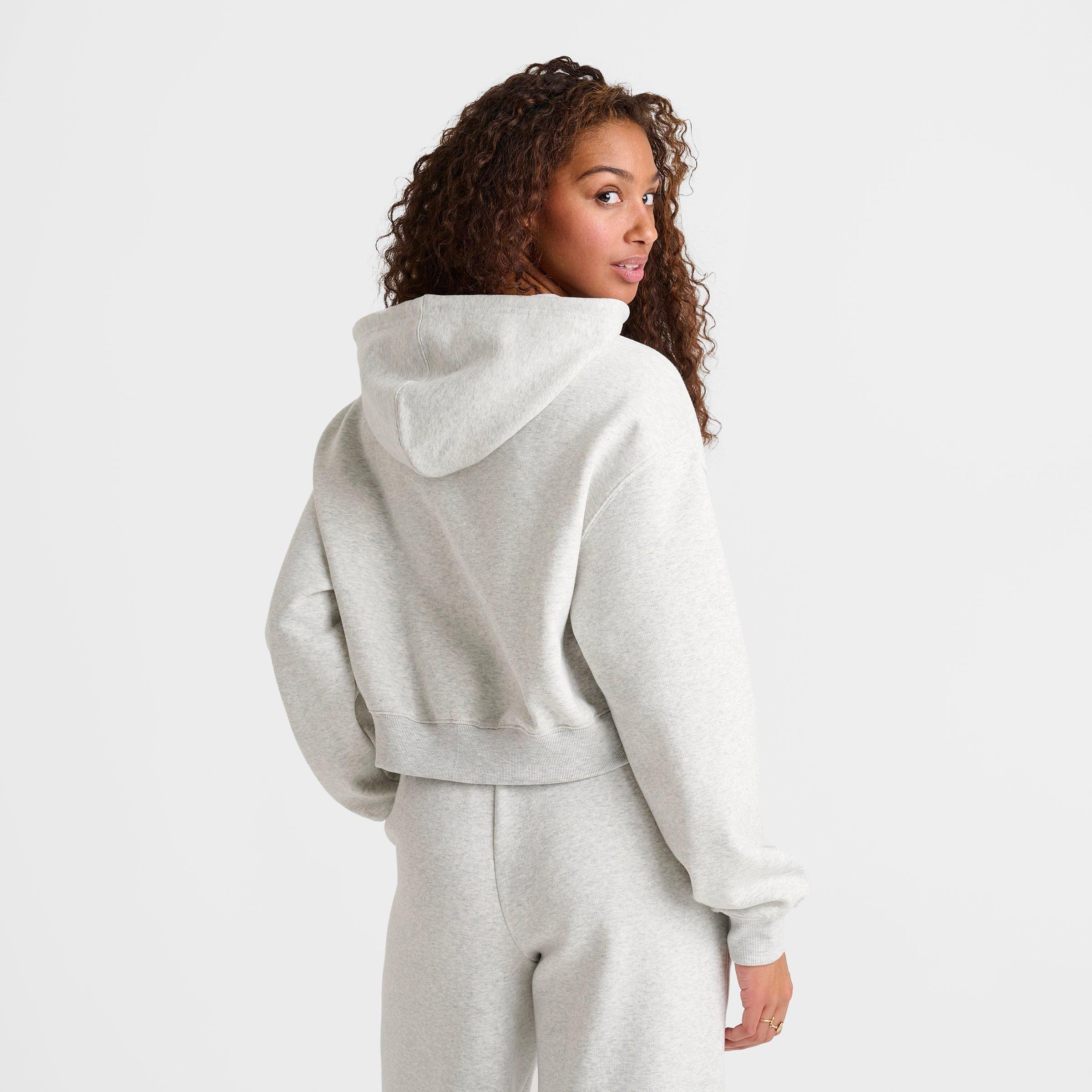 Women's New Balance Tone Crop Full-Zip Hoodie | Finish Line