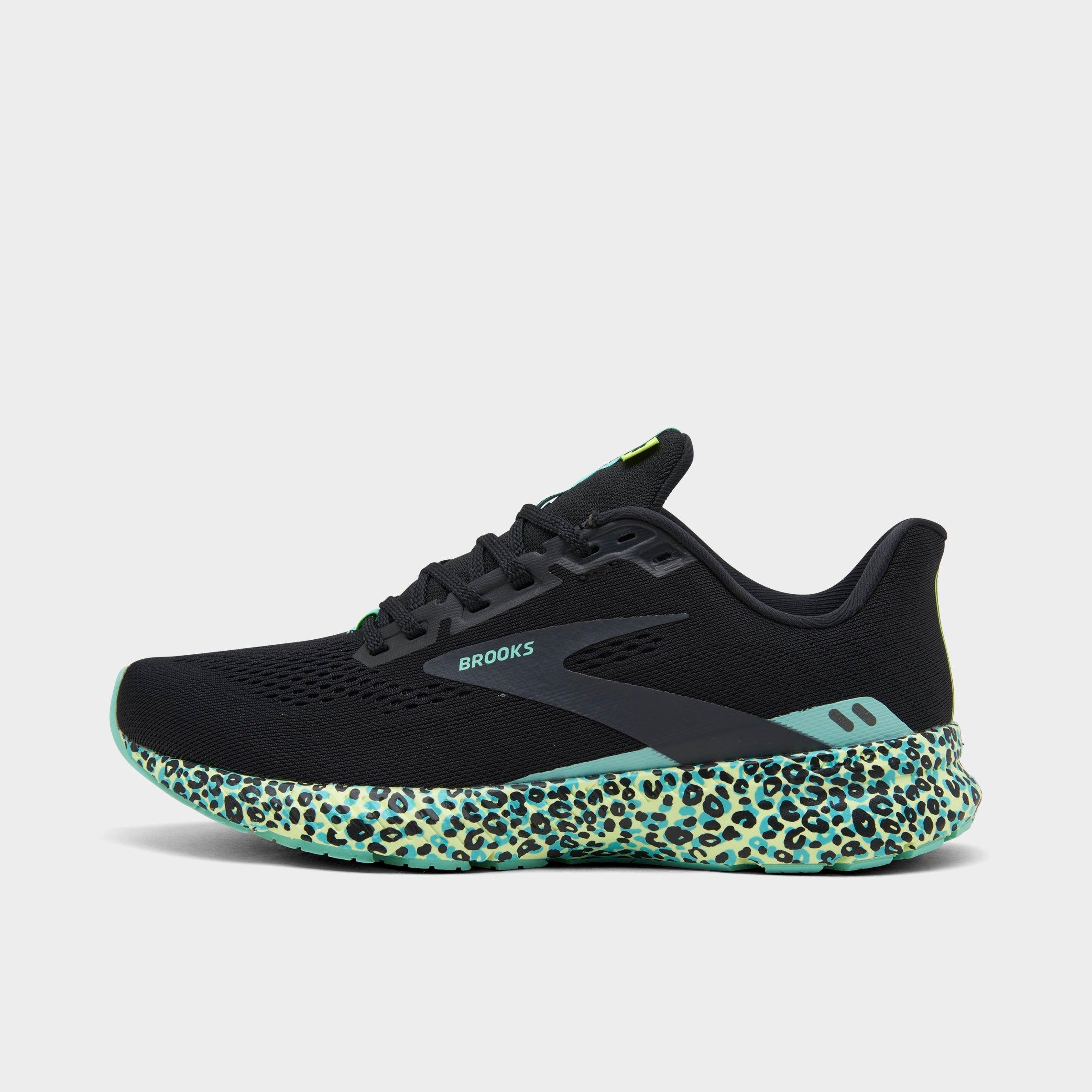 Brooks Women's Launch 8 Electric Cheetah Running Shoes In Black/ebony ...