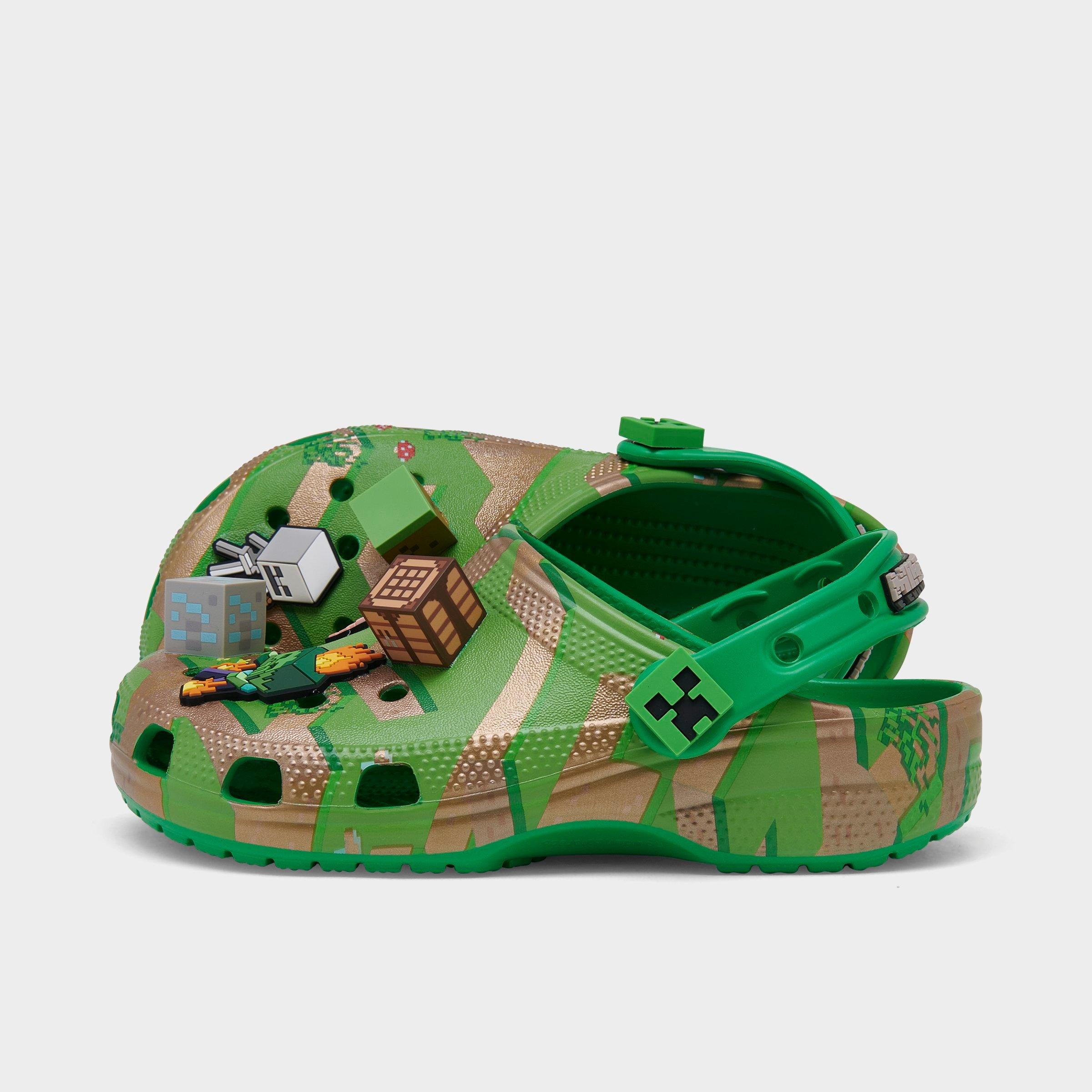 Crocs Little Kids' X Minecraft Classic Clog Shoes In Minecraft Multi ...