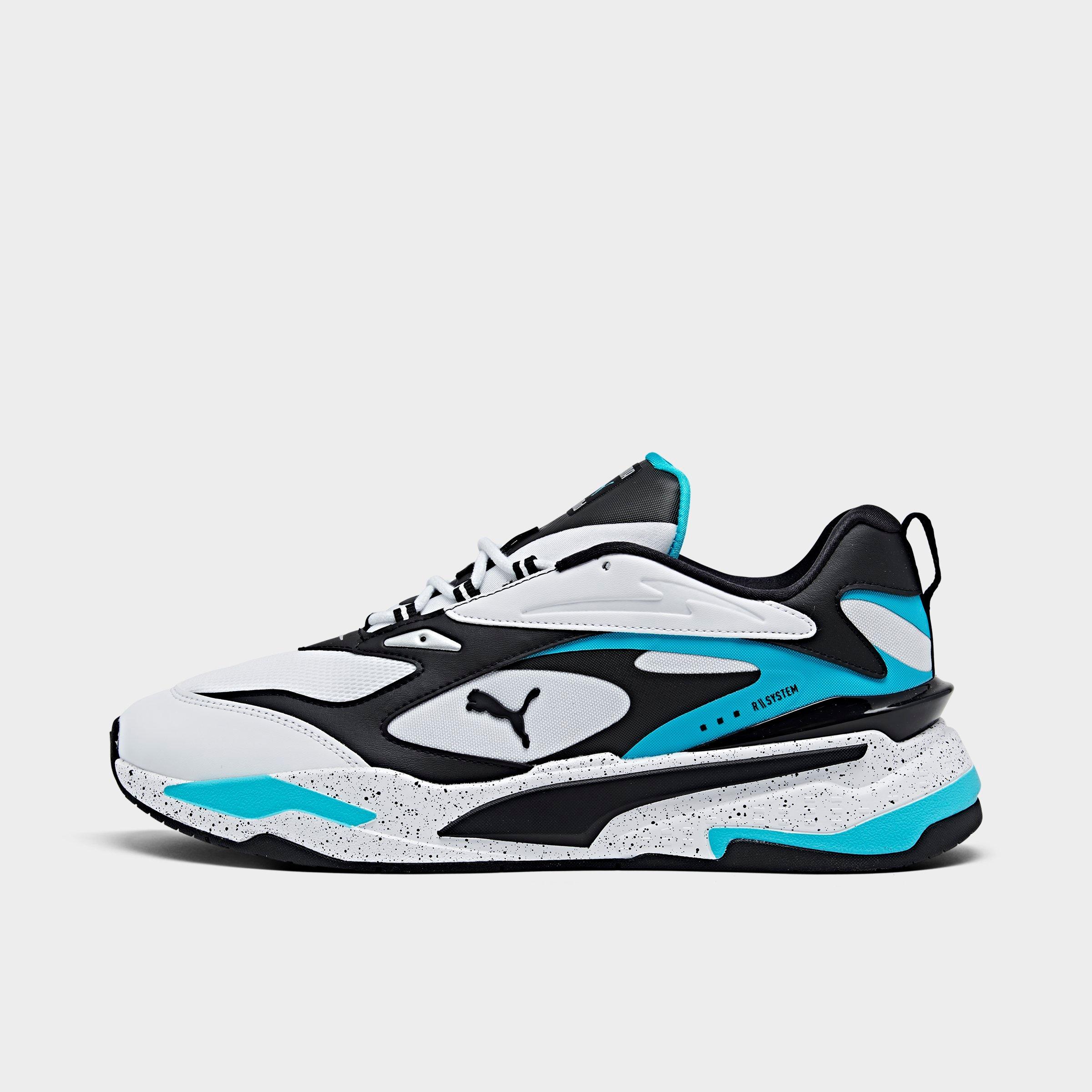 Puma Men's Rs-fast Nano Casual Shoes In White/ Black/teal Speckle ...