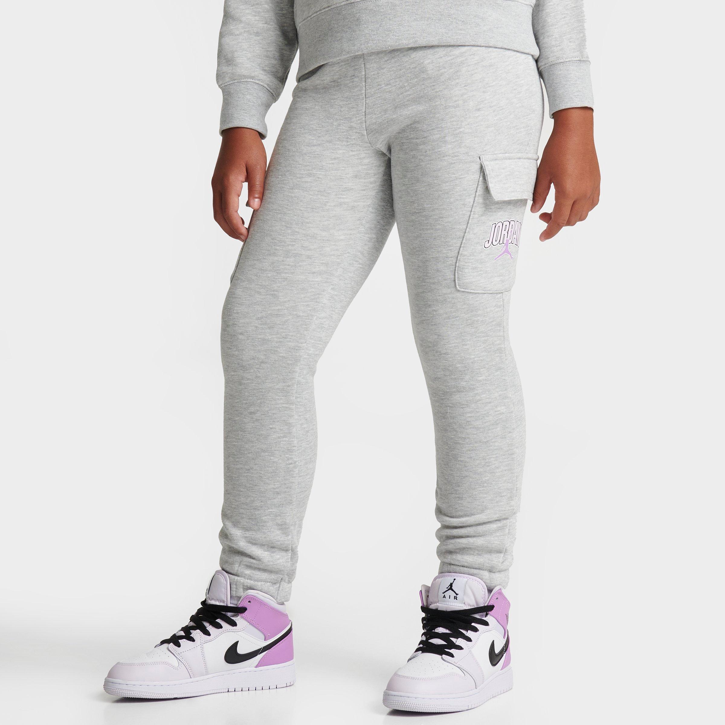 Nike Kids' Jordan Girls' Jumpman Cargo Jogger Pants In Light Grey ...