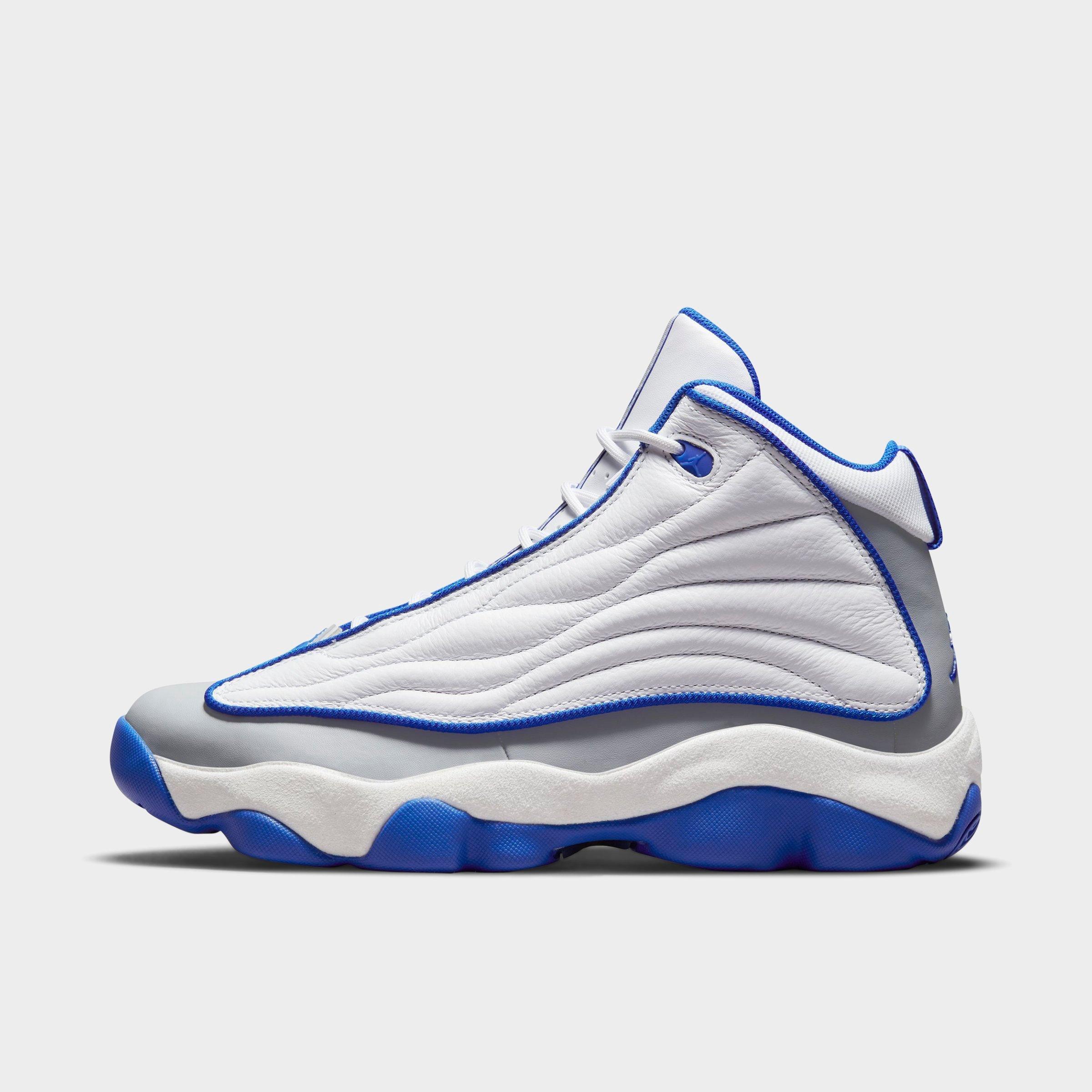 Nike Men's Air Jordan Pro Strong Basketball Shoes In White/racer Blue ...