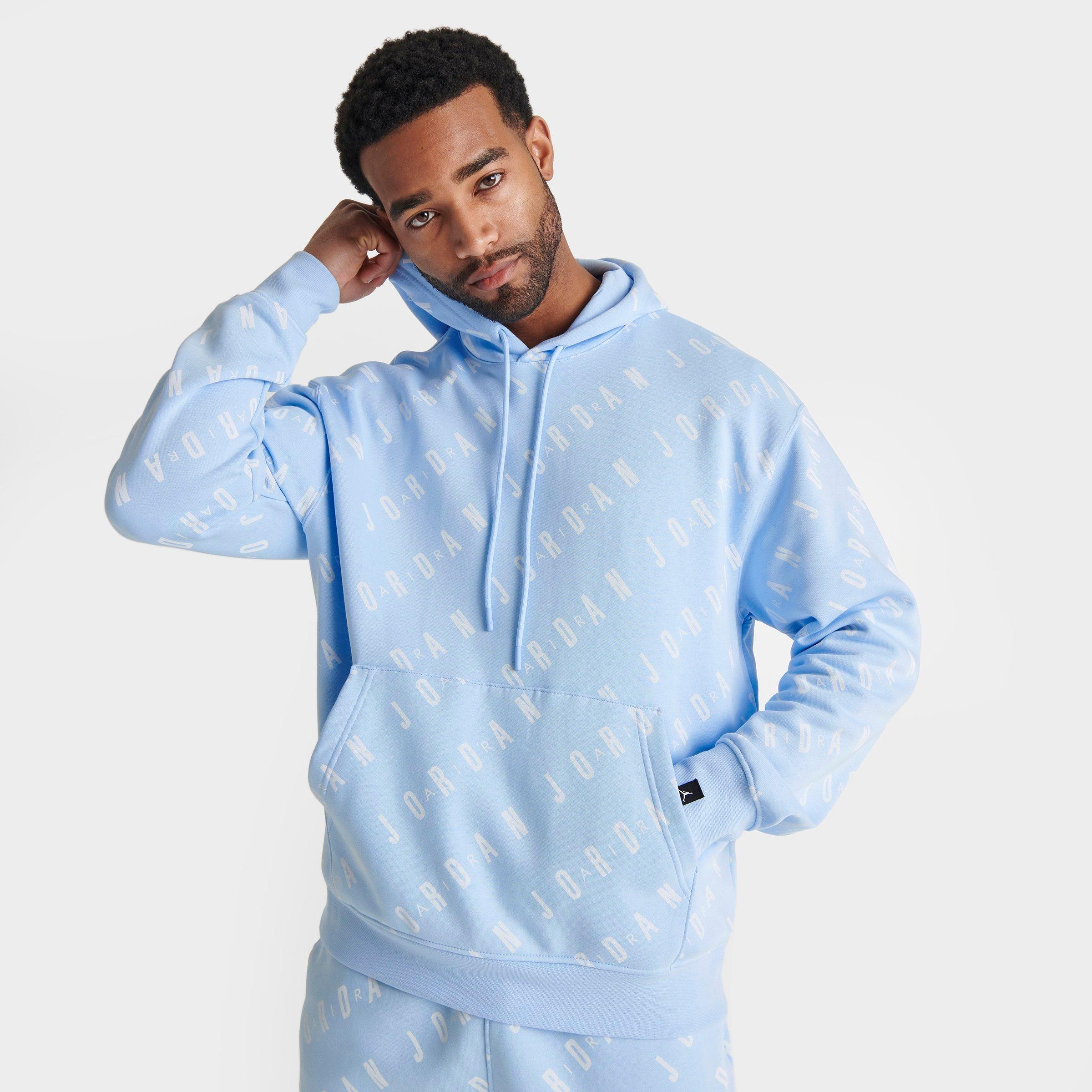 Nike Jordan Men's Essentials Allover Heritage Print Fleece Pullover ...