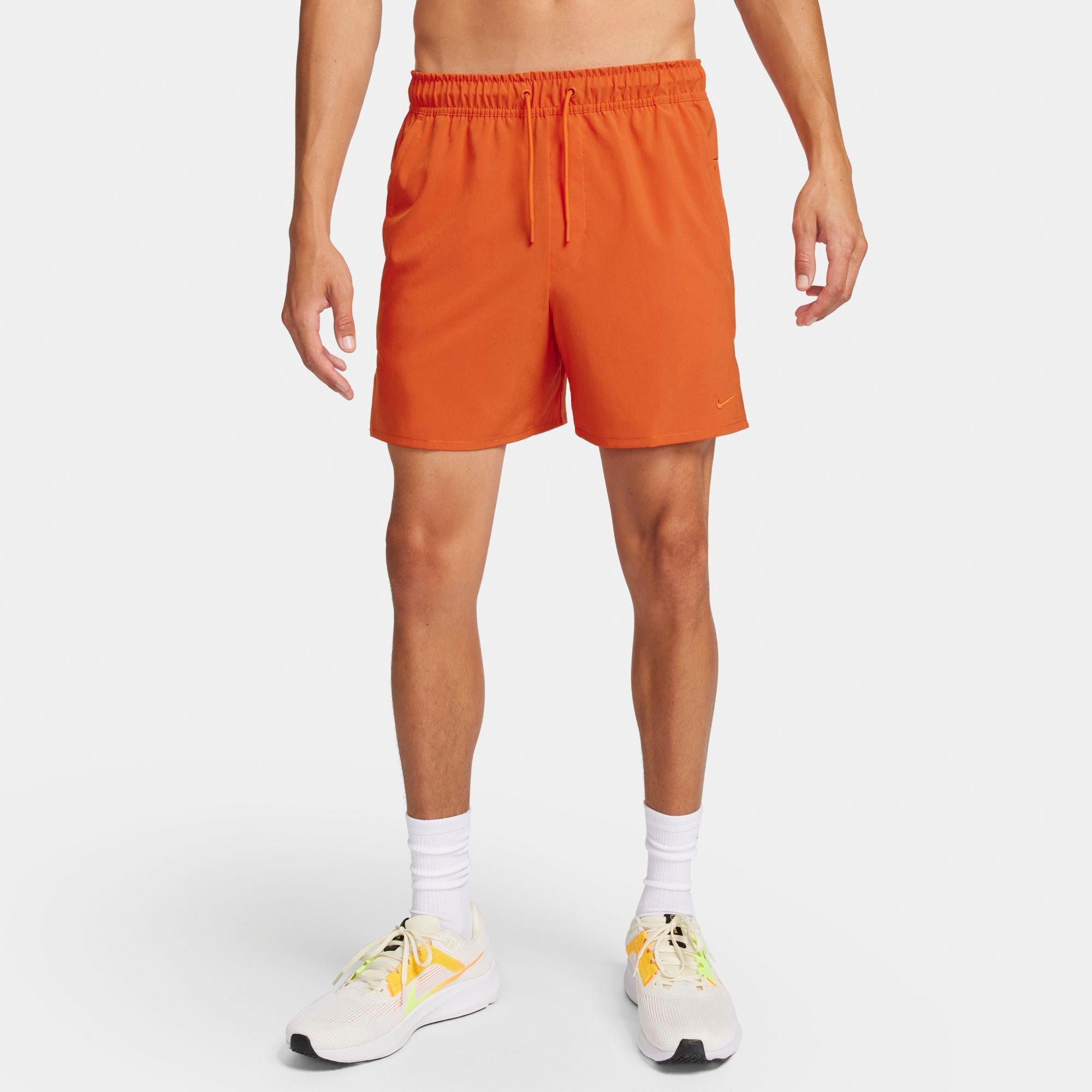 Nike Men's Unlimited Dri-fit 5" Unlined Versatile Shorts In Campfire Orange/campfire Orange ...