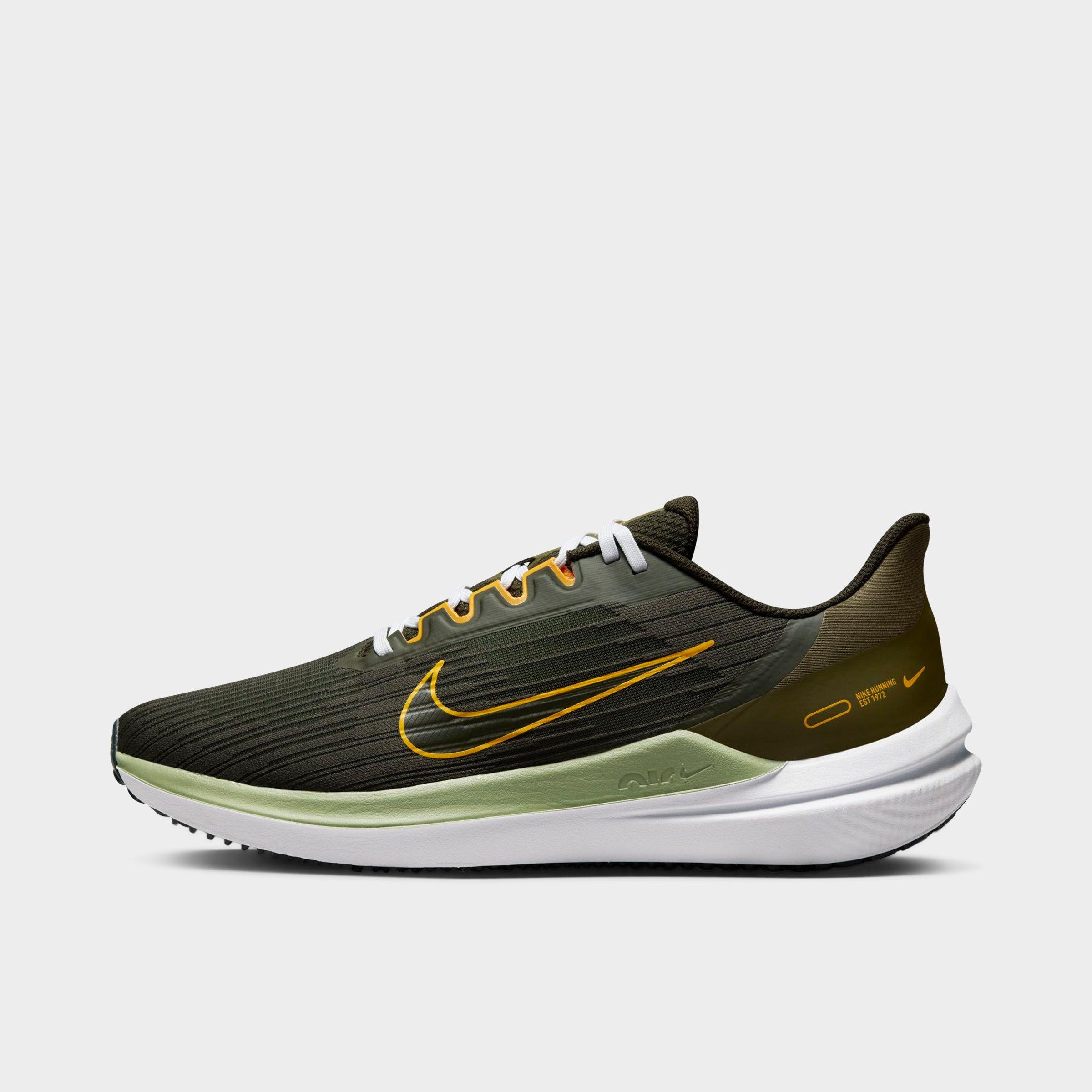 Nike Men's Winflo 9 Road Running Shoes In Green | ModeSens