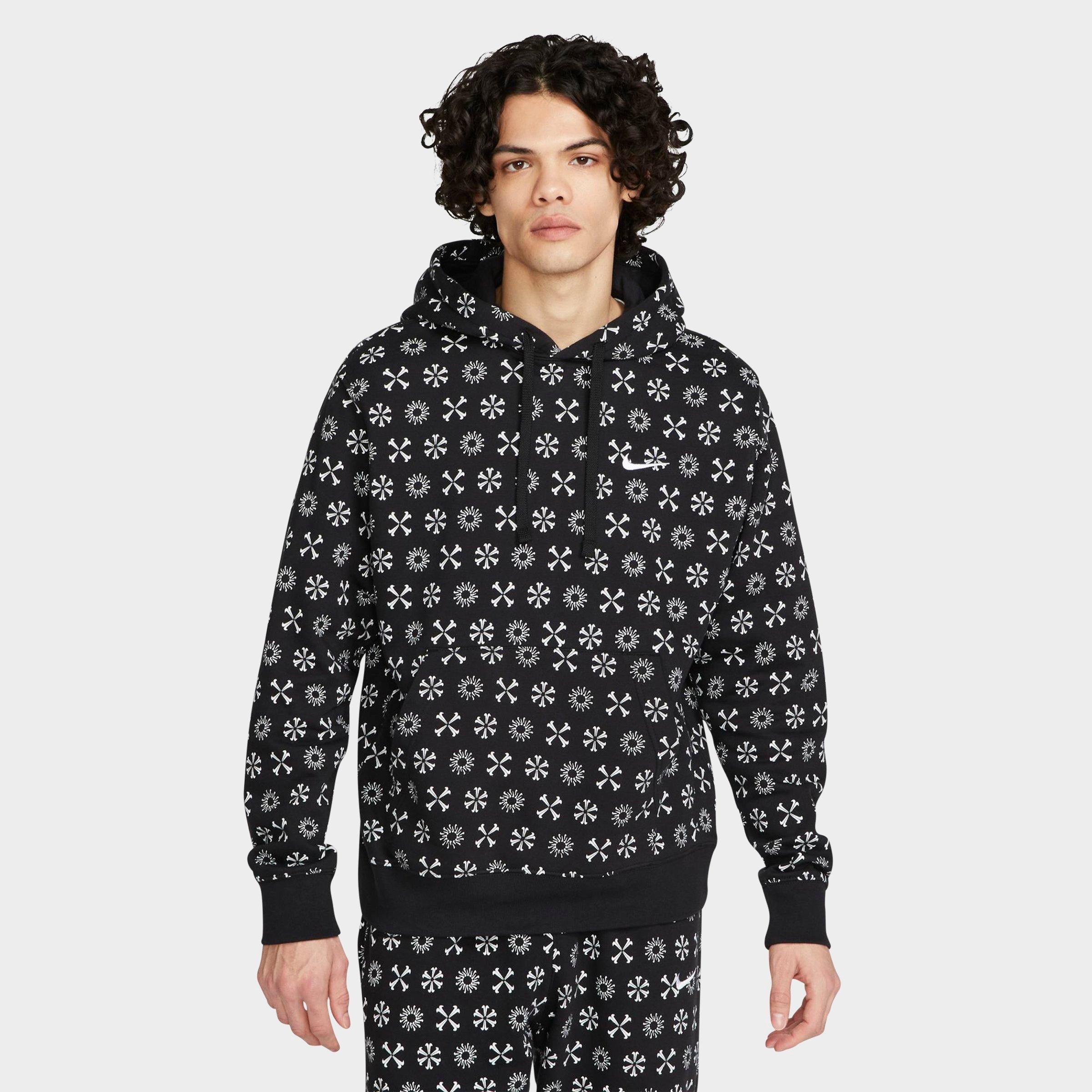 Nike Men's Sportswear Club Fleece Monogram Hoodie In Black | ModeSens
