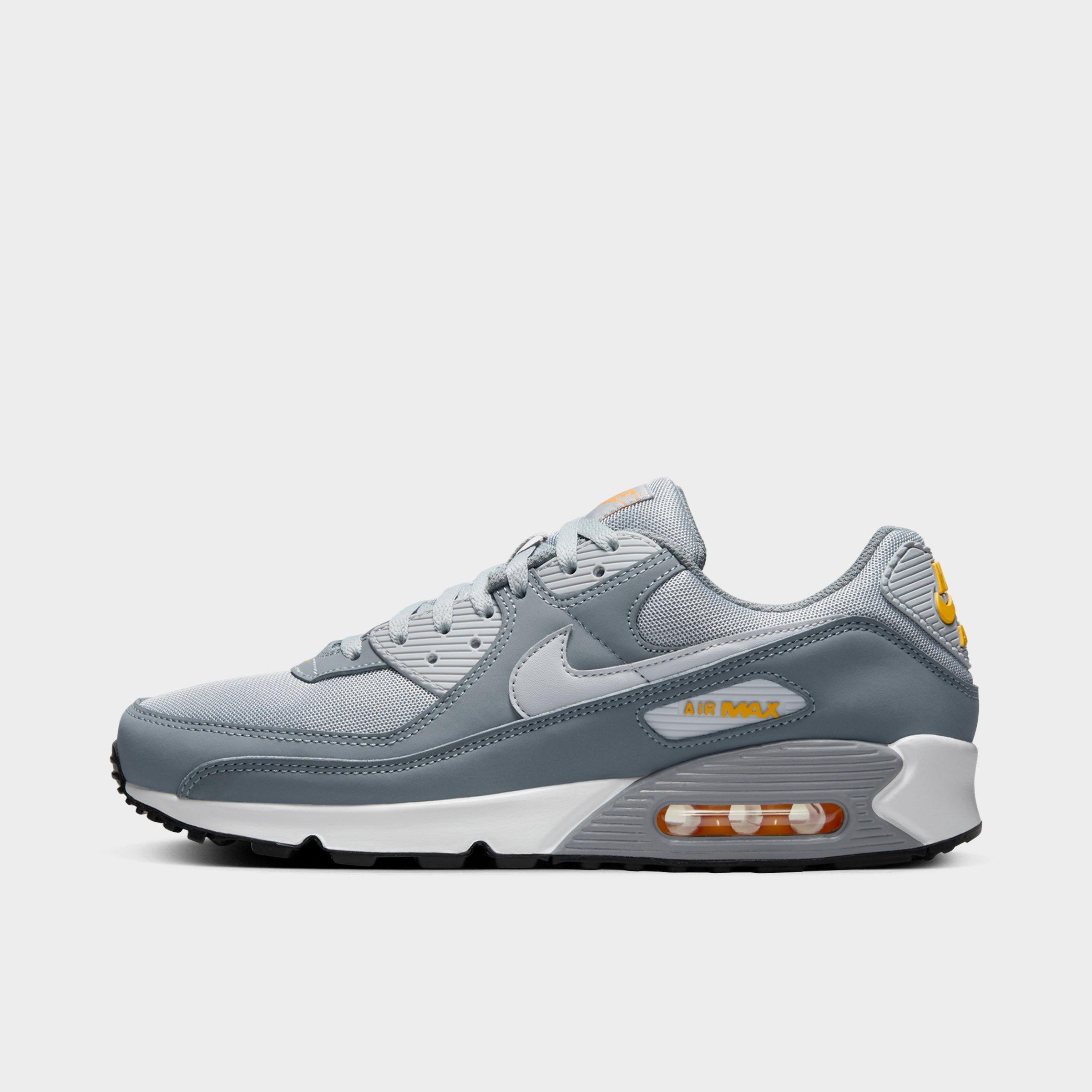 Nike Men's Air Max 90 Casual Shoes In Cool Grey/black/sundial/wolf Grey ...