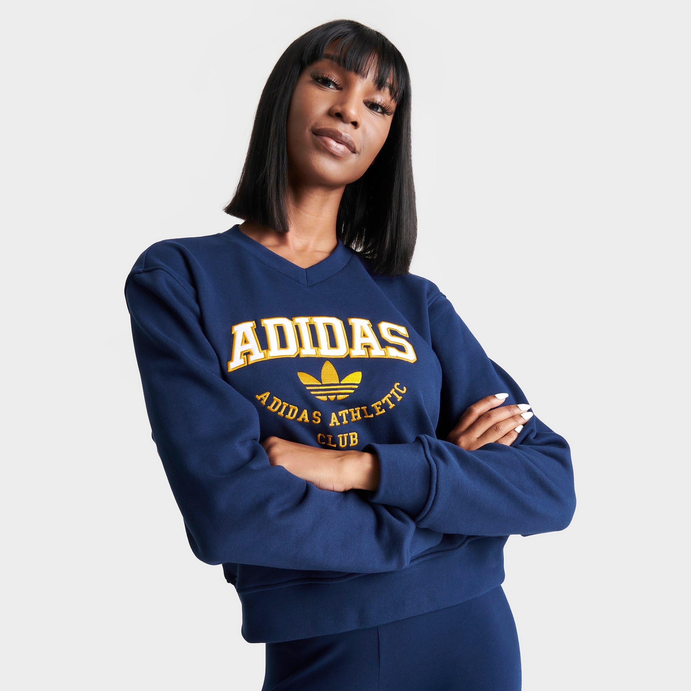 Adidas Originals Adidas Women's College Graphic V-neck Sweatshirt In ...