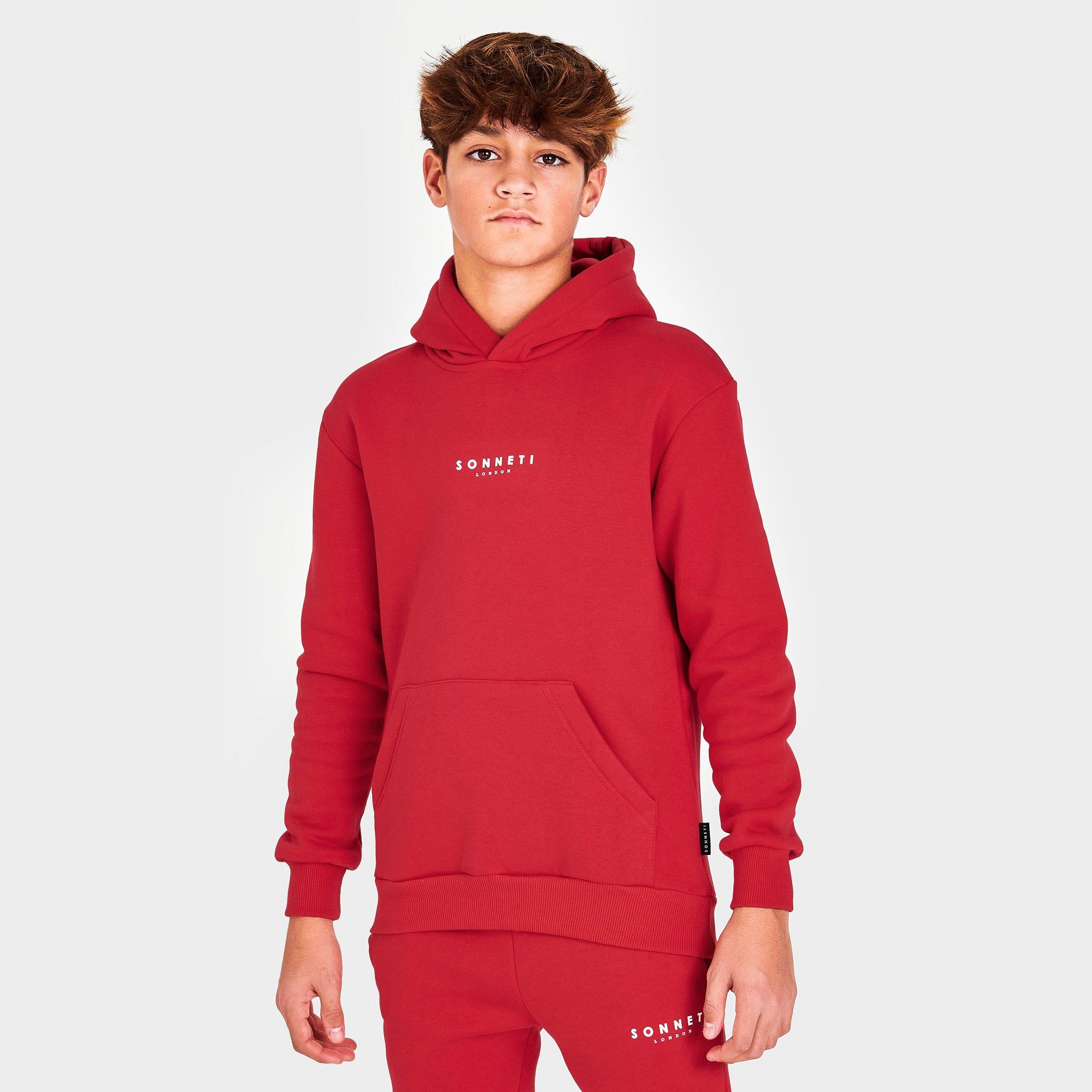 Sonneti Kids' London Pullover Hoodie In Red | ModeSens