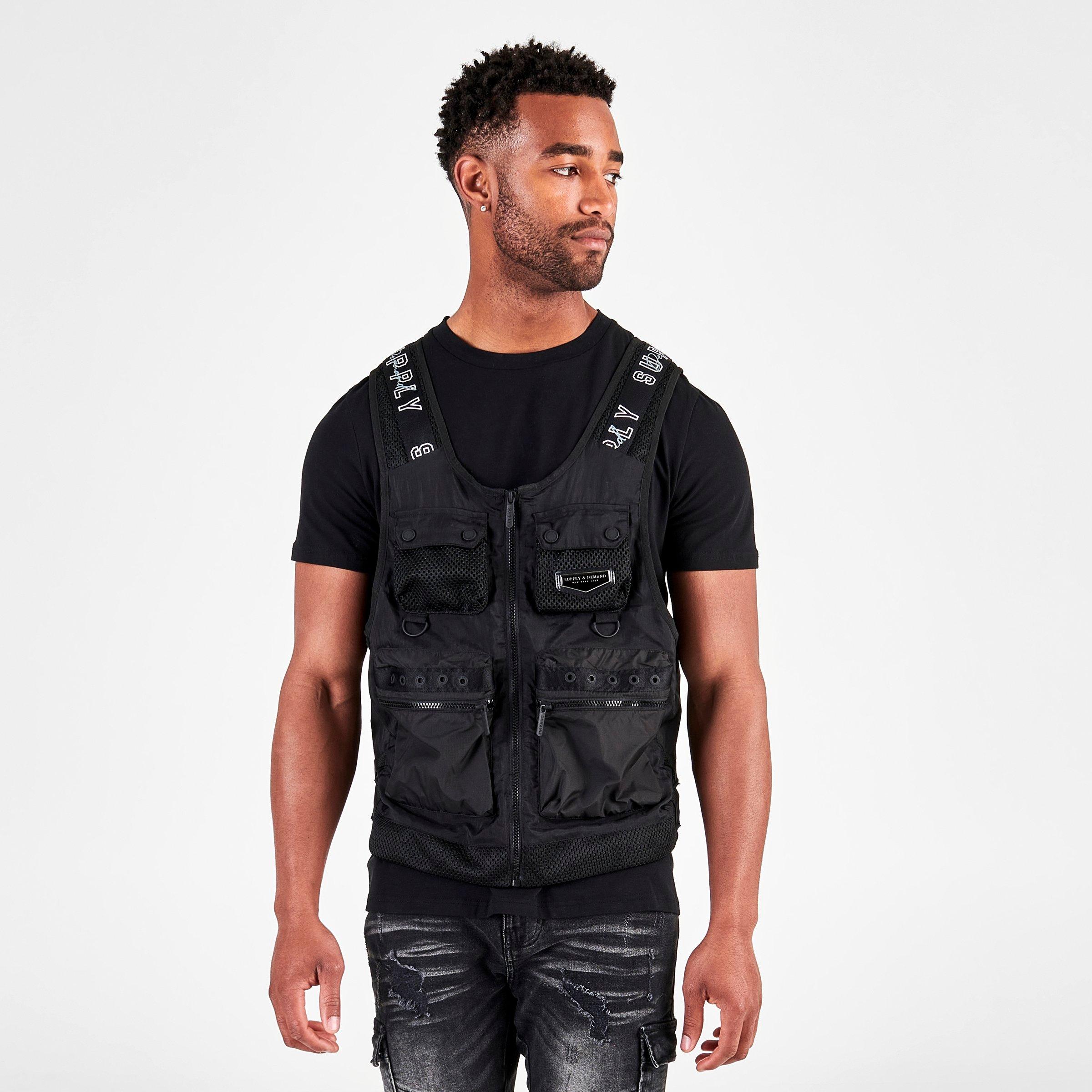 Supply And Demand Men's Acid Cargo Tactical Vest In Black | ModeSens