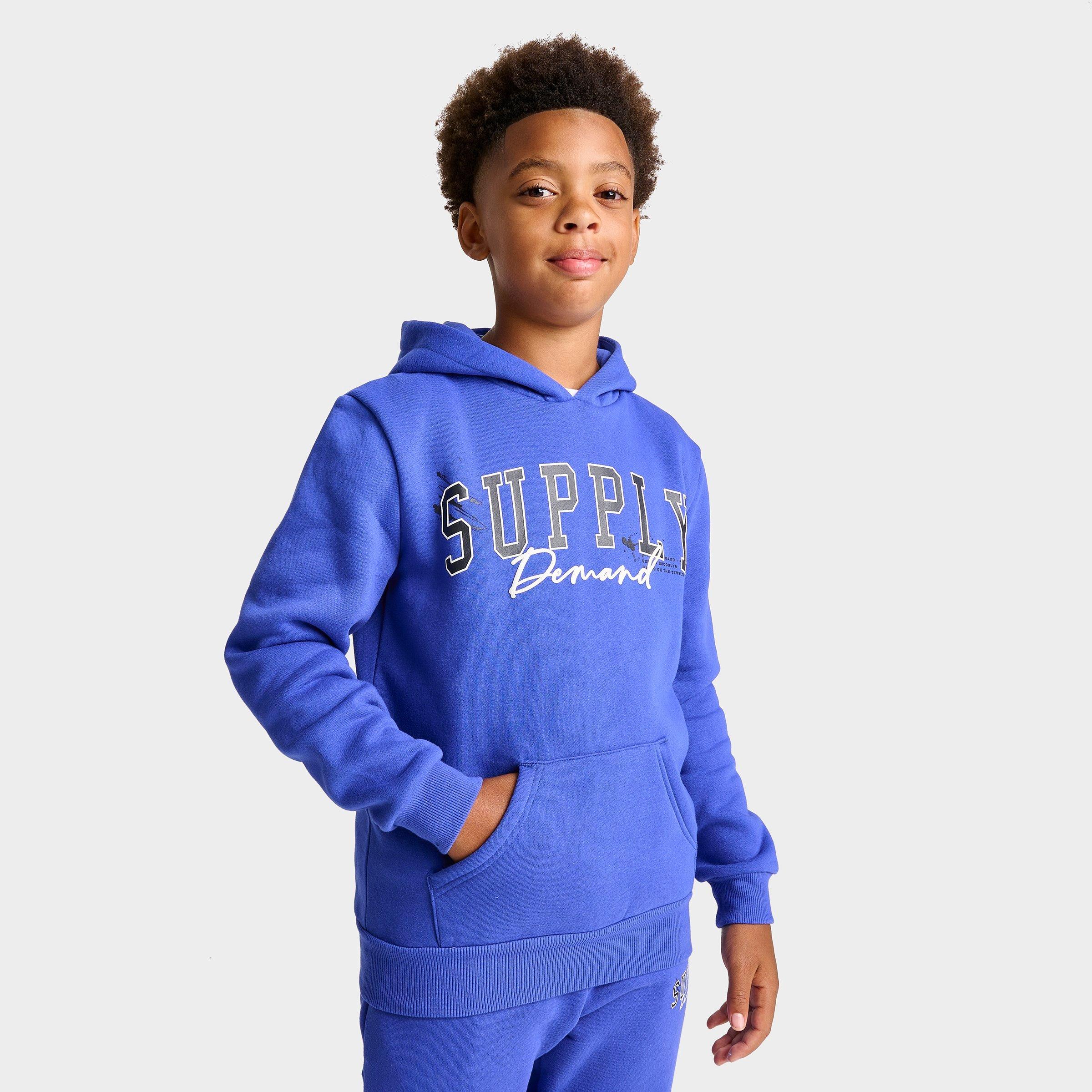 Supply And Demand Kids' Boys' Meana Pullover Hoodie In Dazzling Blue | ModeSens